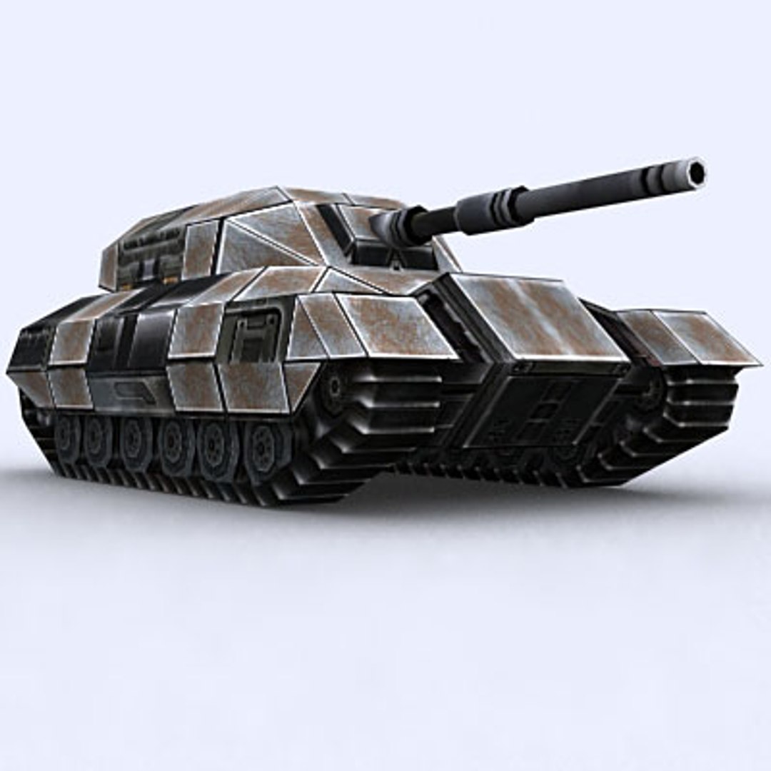 sci-fi tank 3d 3ds