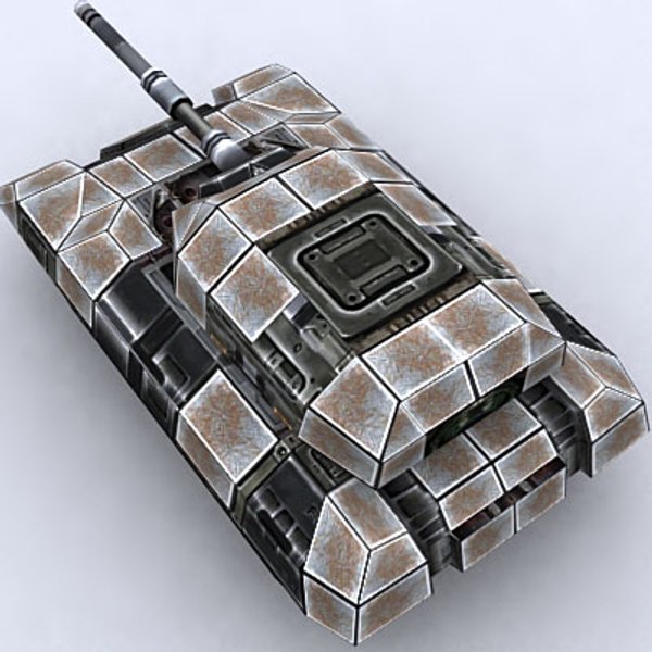 sci-fi tank 3d 3ds