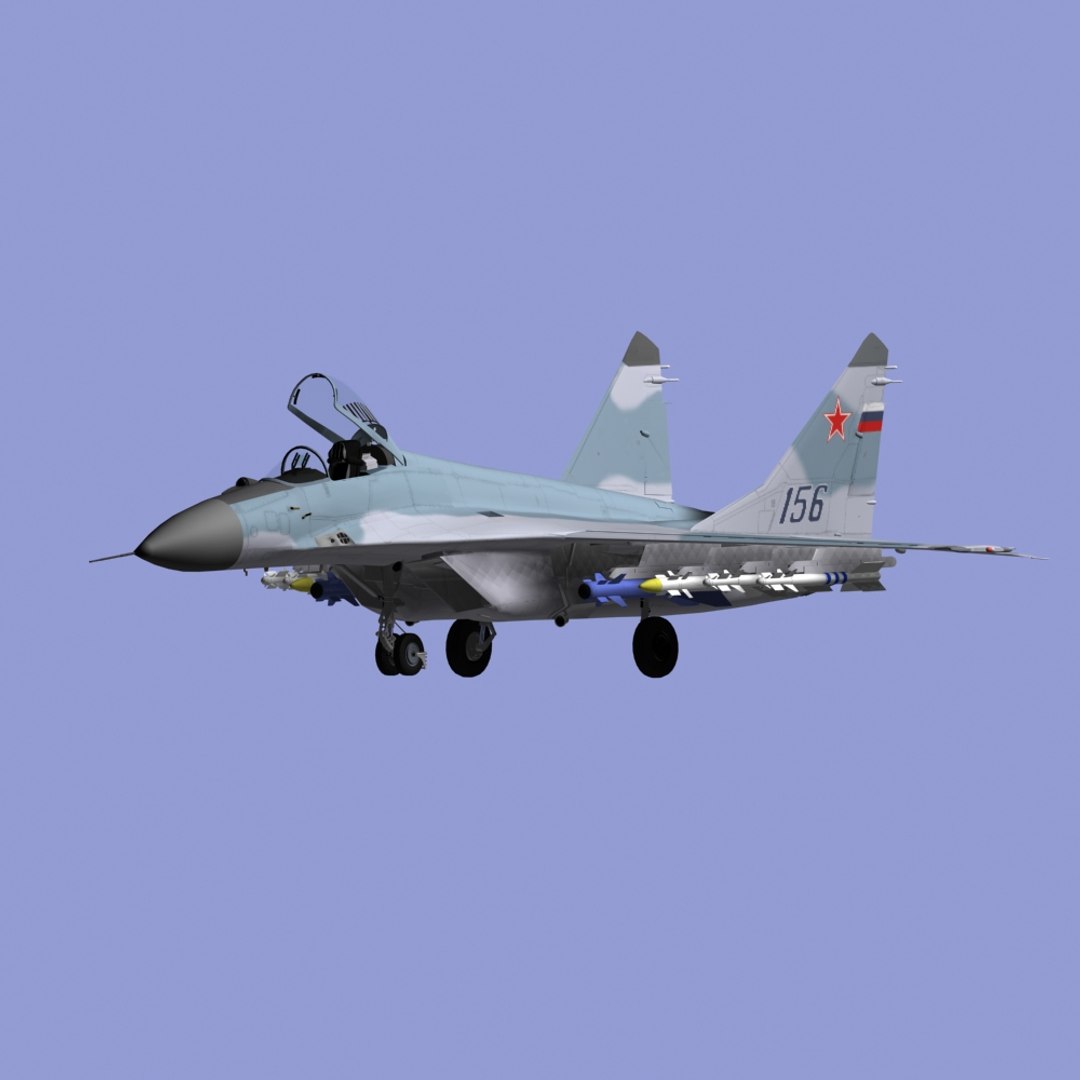 3d mig-29m fighter jet model