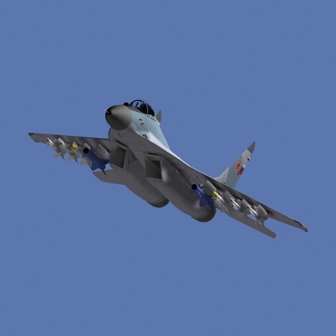 3d mig-29m fighter jet model