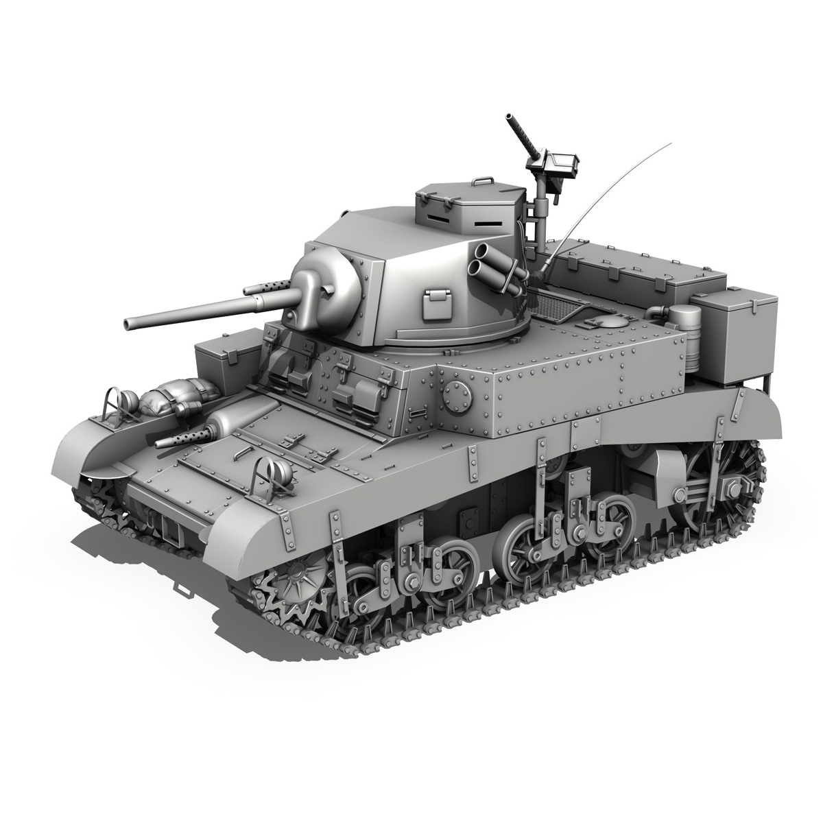 3d british m3 light tank