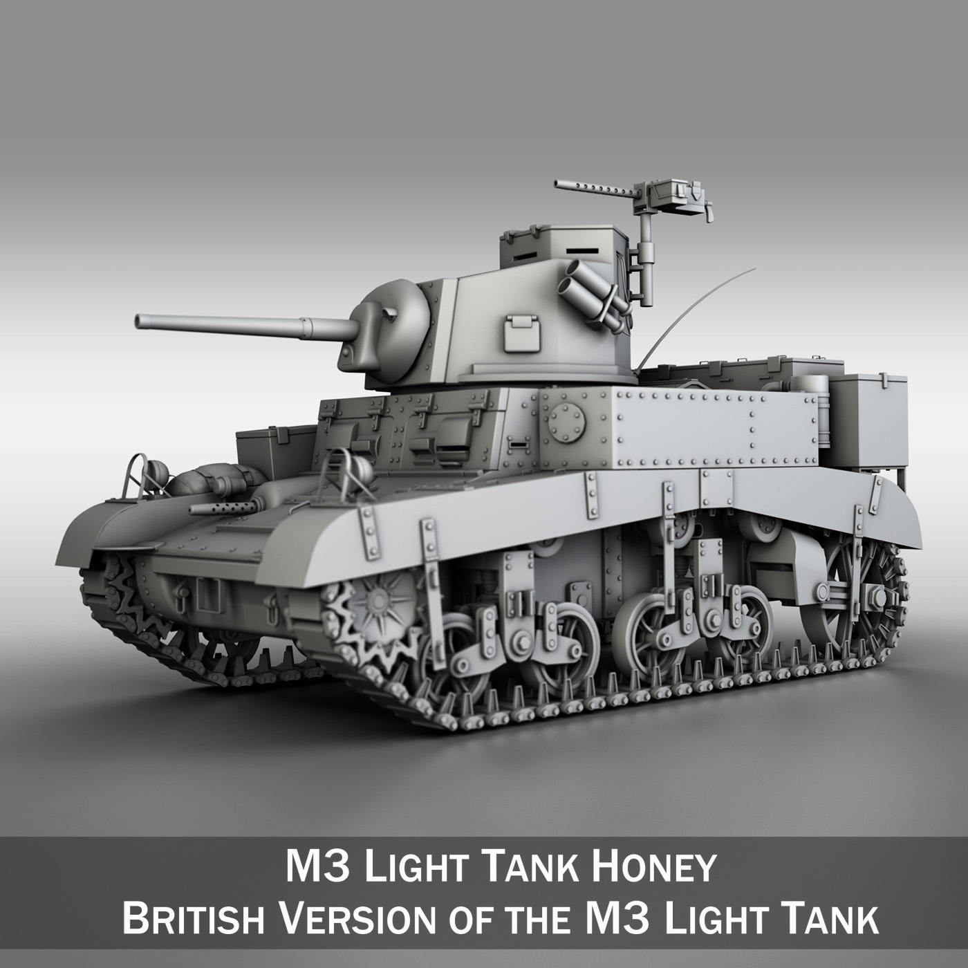 3d british m3 light tank