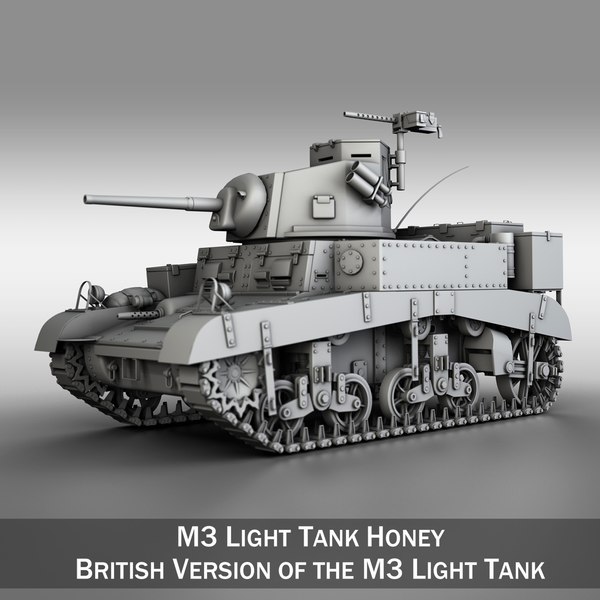 3d british m3 light tank