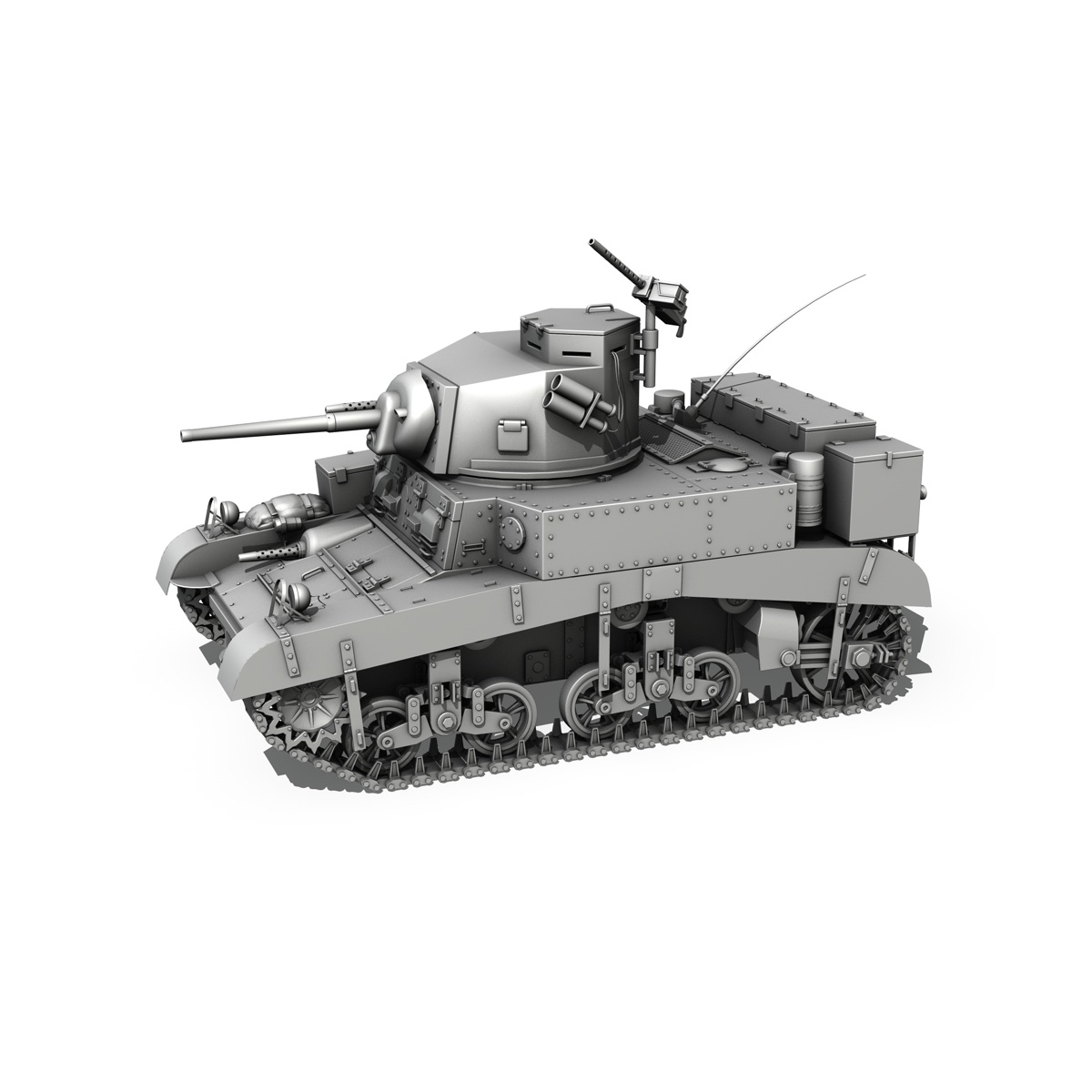 3d british m3 light tank