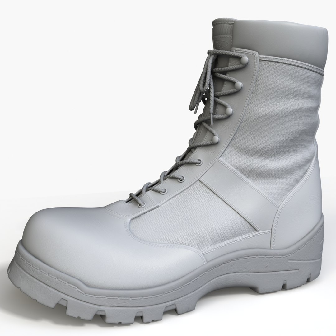 Military Spec Ops Boots 3d Model