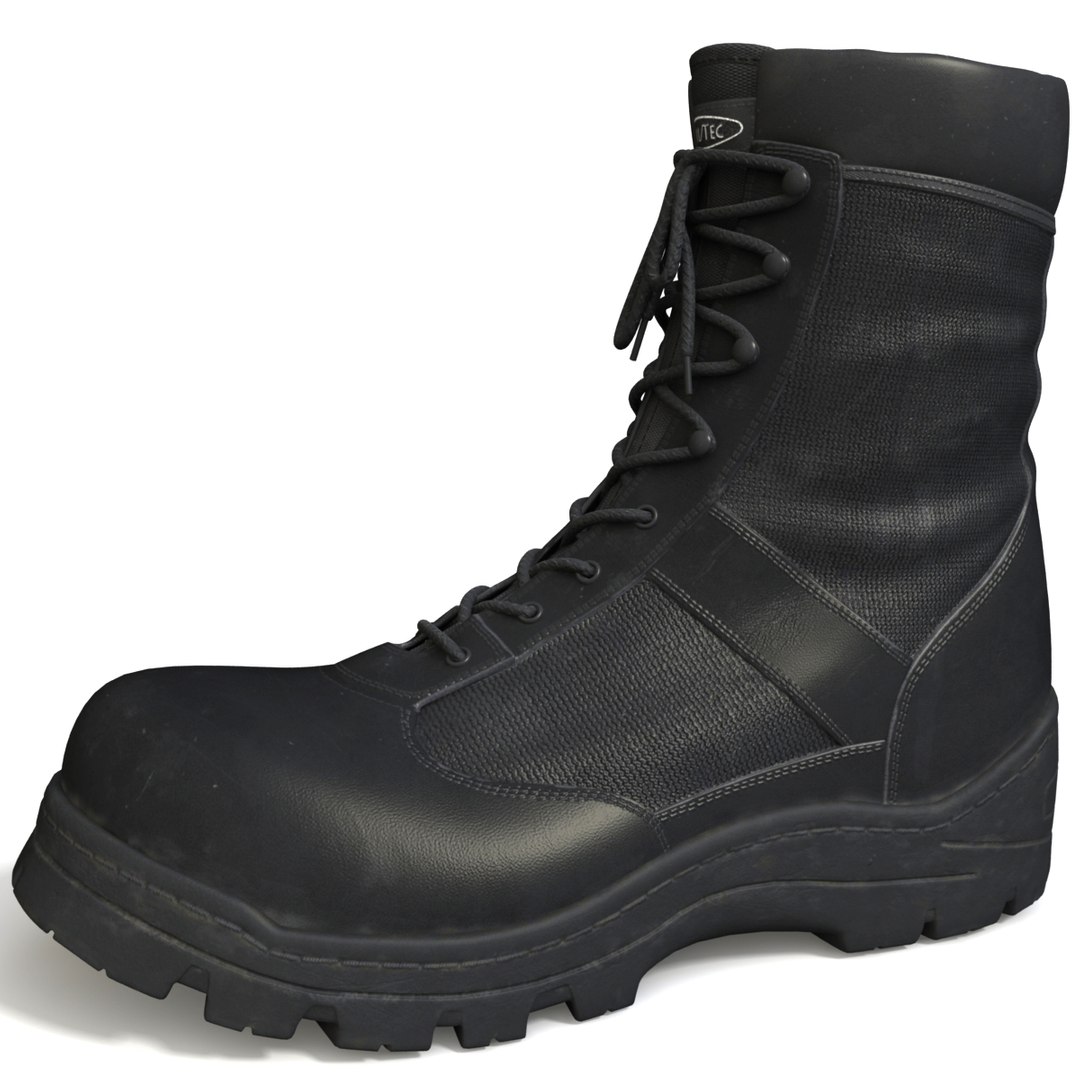 Military Spec Ops Boots 3d Model