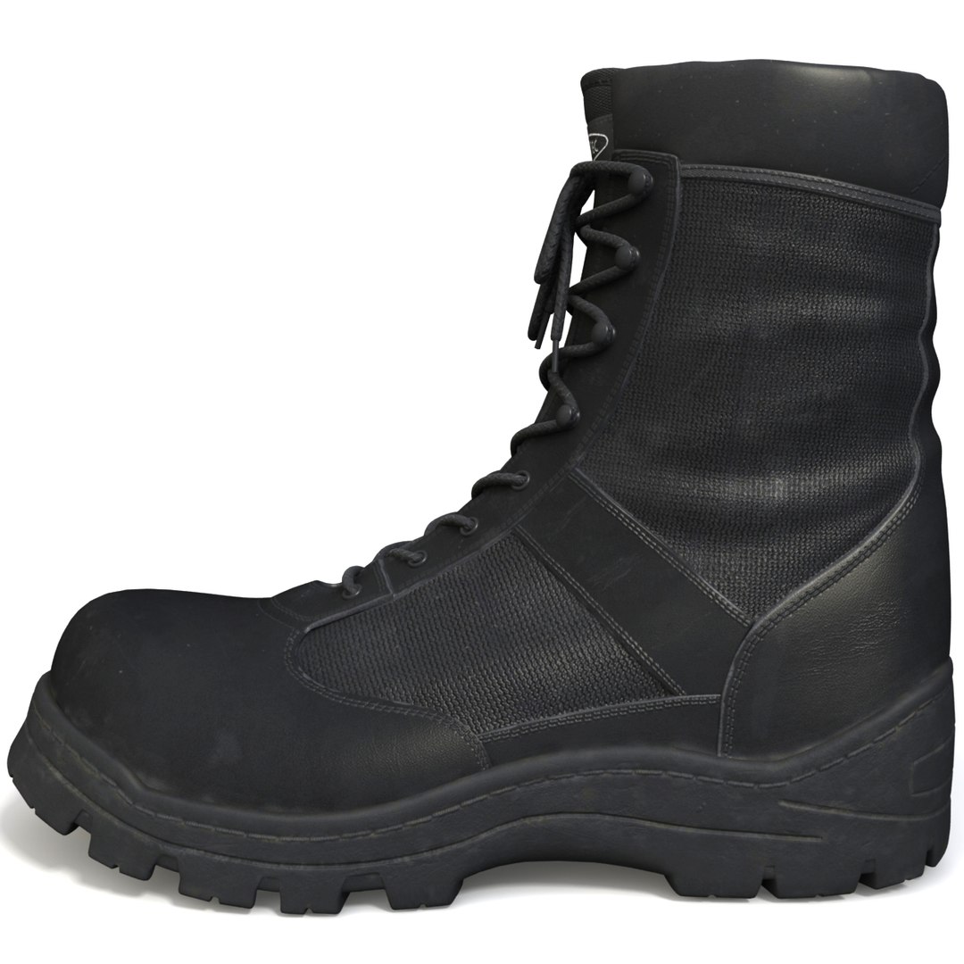 Military Spec Ops Boots 3d Model