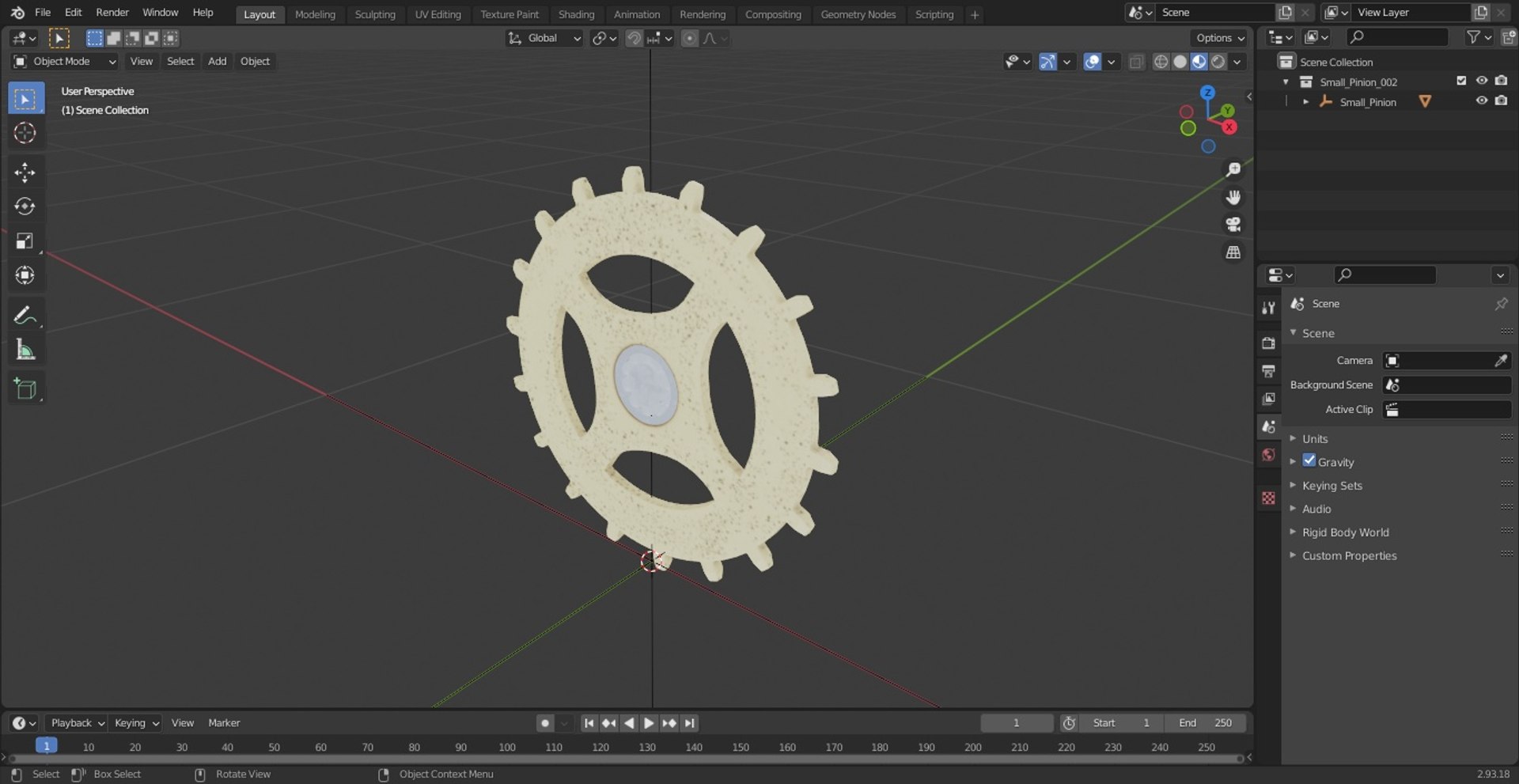 3D Small Pinion Model - TurboSquid 2161339