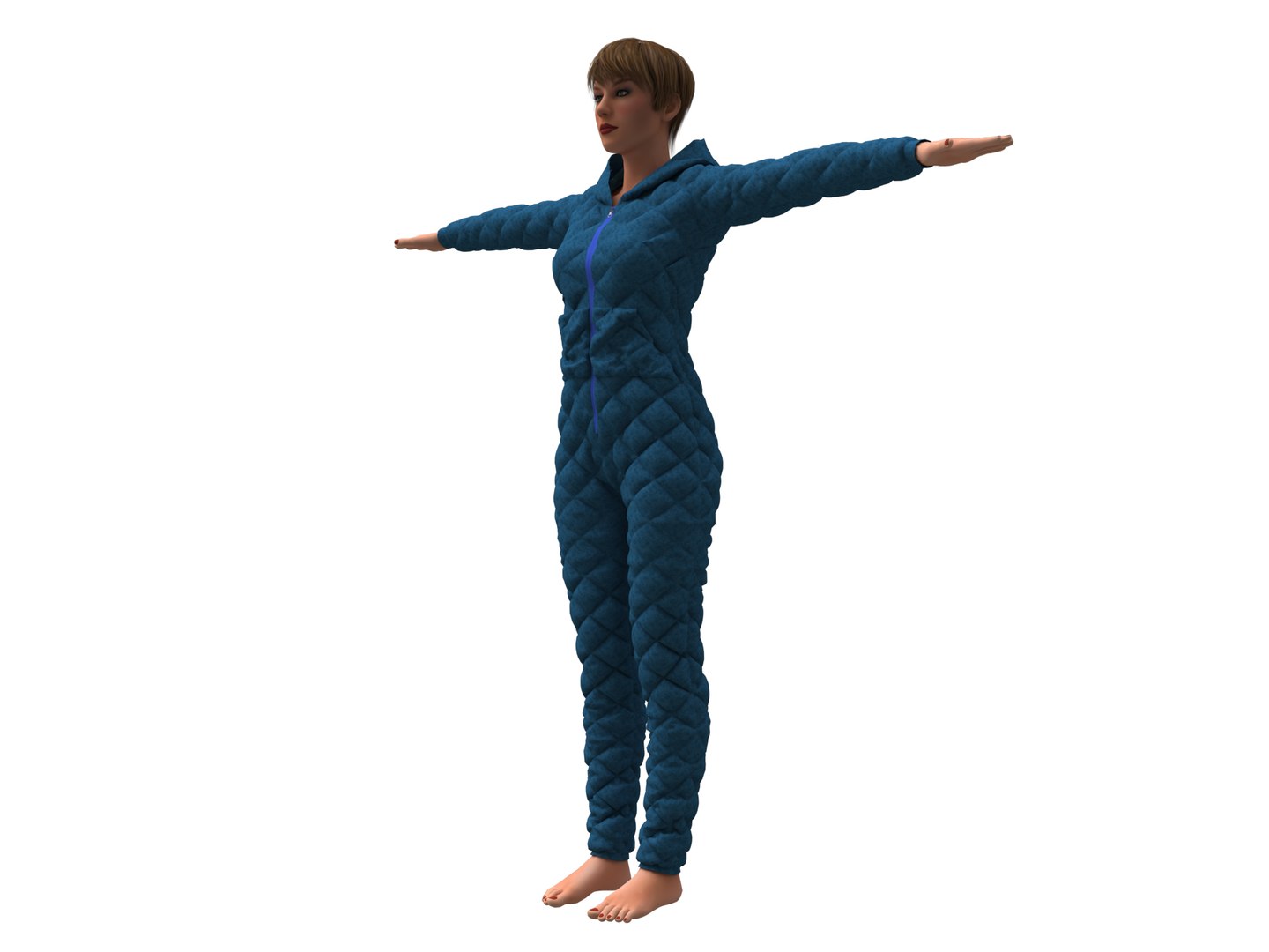 Womens Overalls 3D Model - TurboSquid 1628006