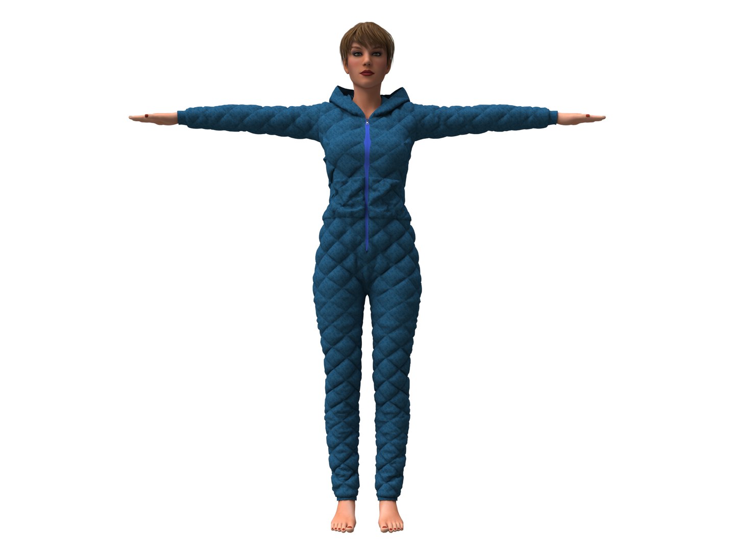 Womens Overalls 3D Model - TurboSquid 1628006