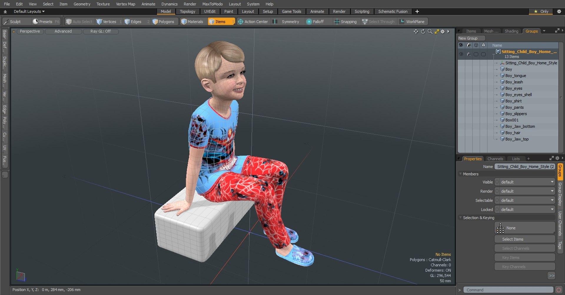 Sitting Child Boy Home Style 3D model - TurboSquid 1919100