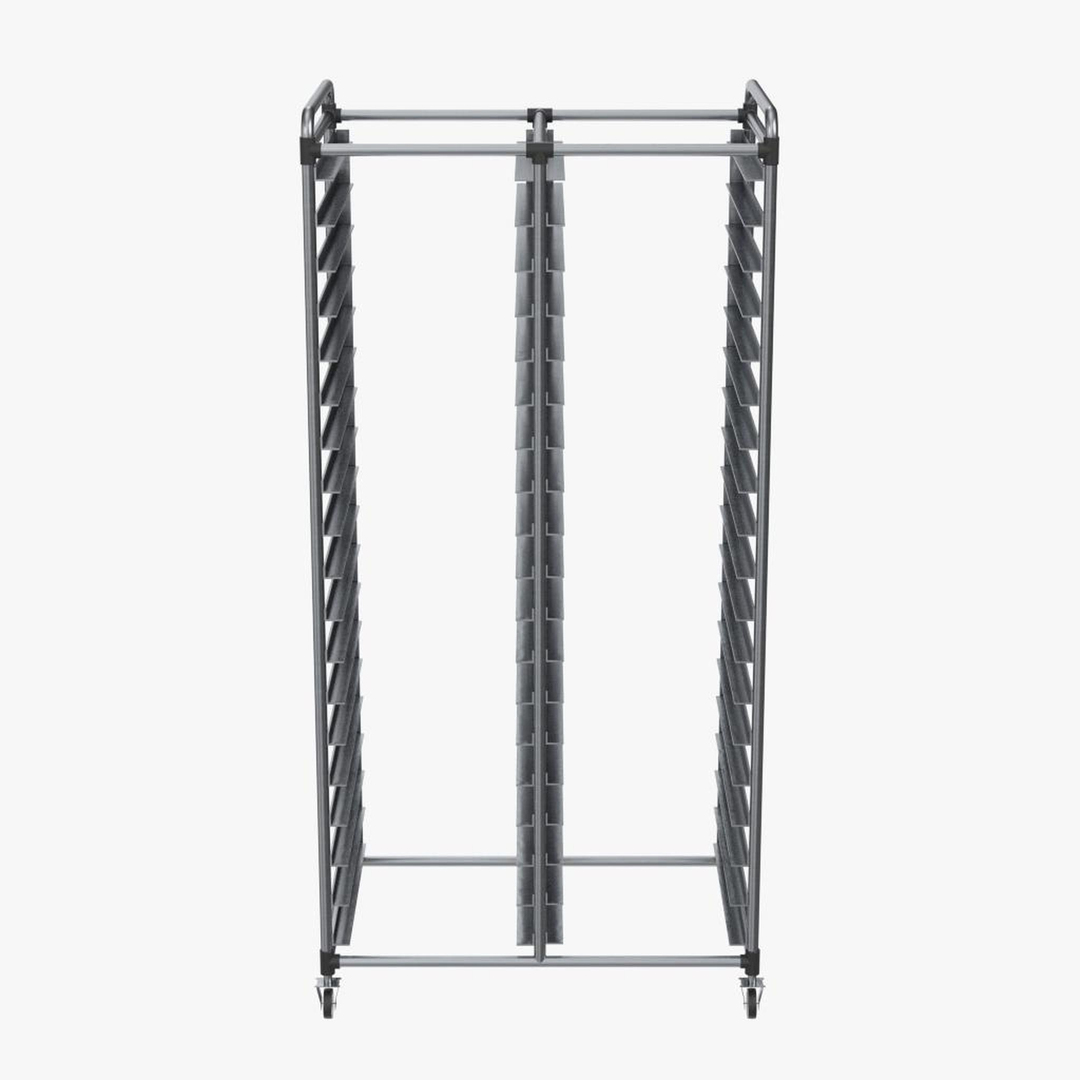 3D Double Canteen Tray Trolley - TurboSquid 1632073