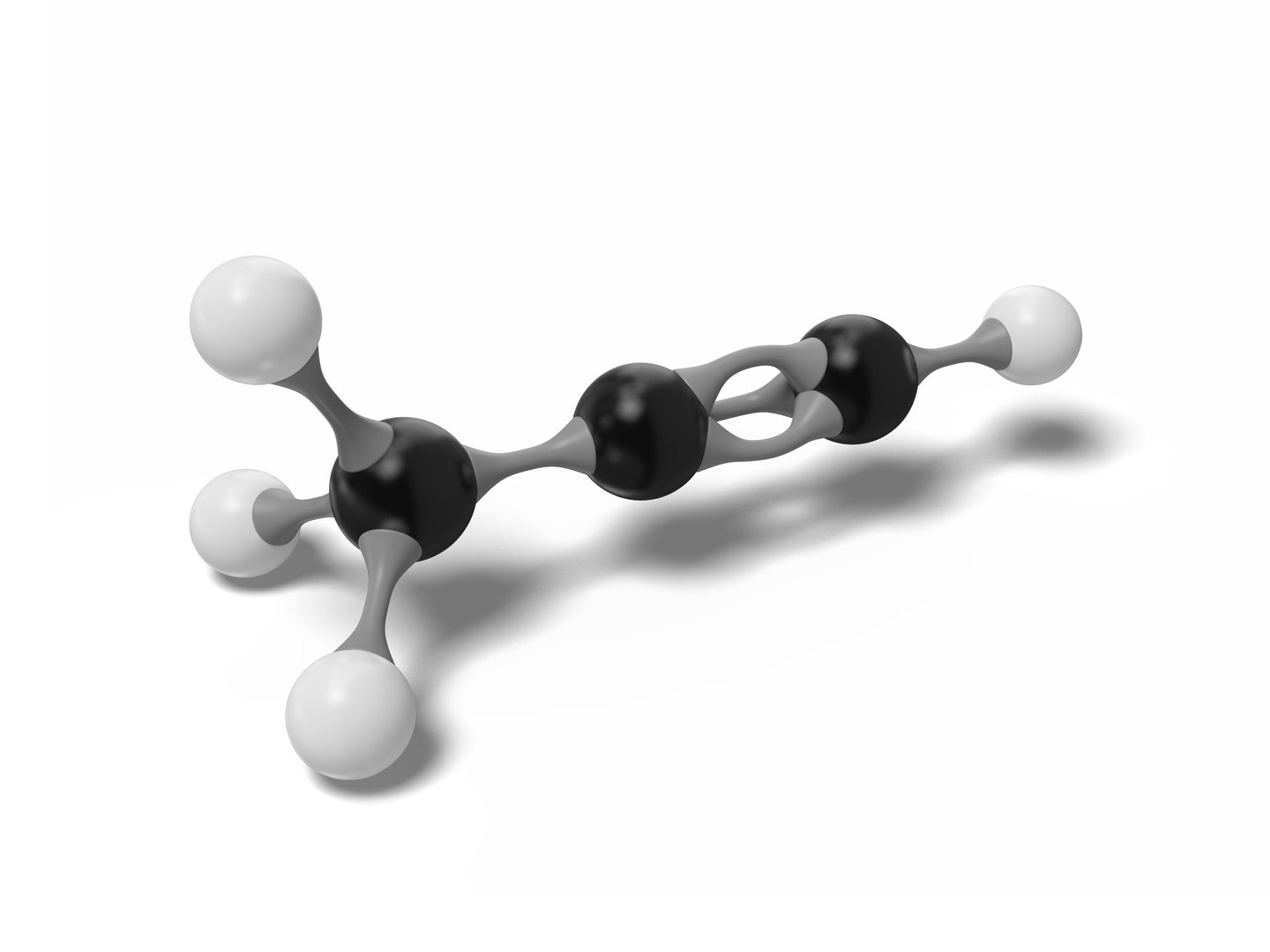 modelo 3d Modelo molecular de propino 3D CH3C = CH - TurboSquid 1539714