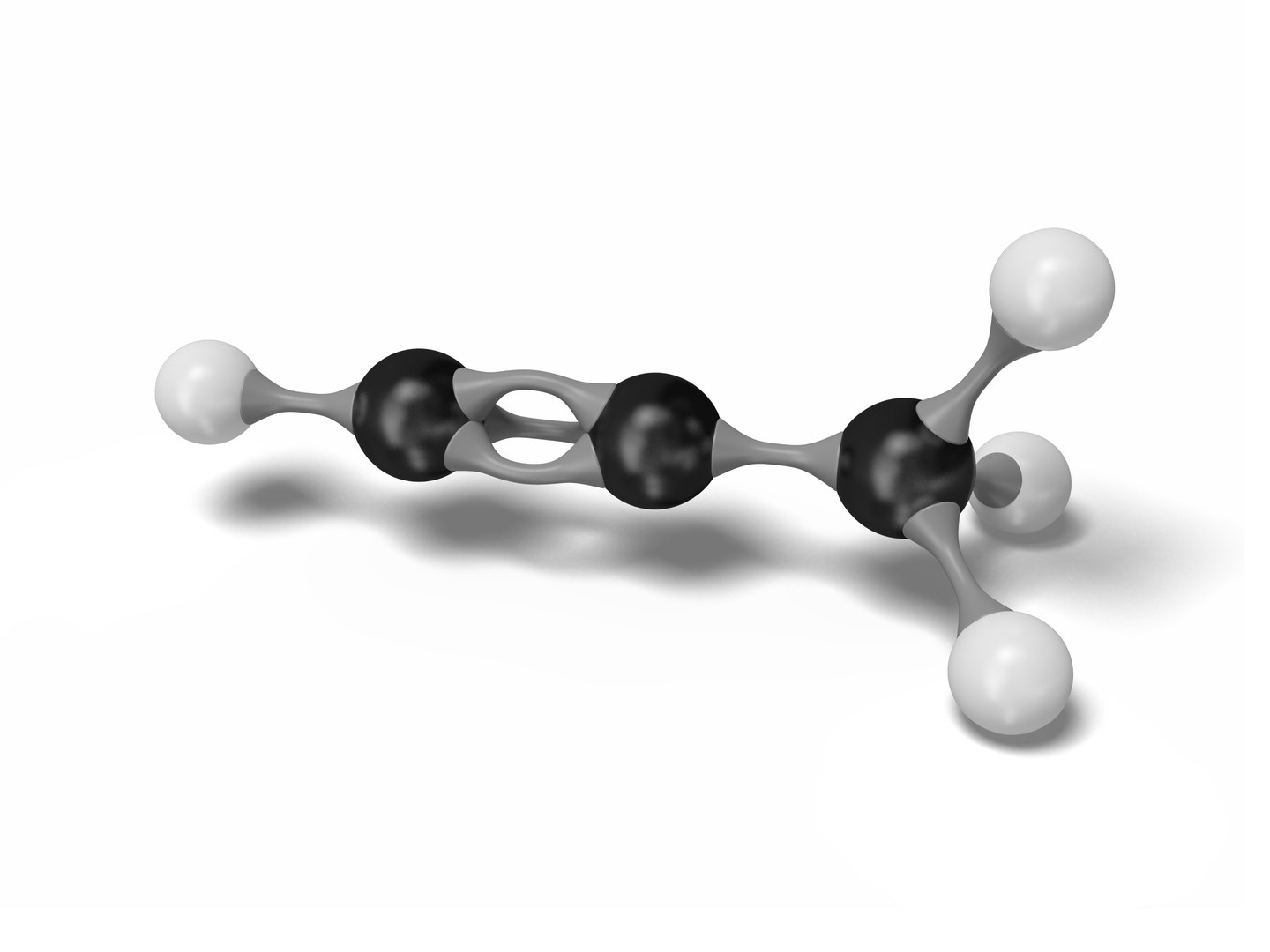 Propyne Molecule Ch3c=ch Modeled 3D Model - TurboSquid 1539714