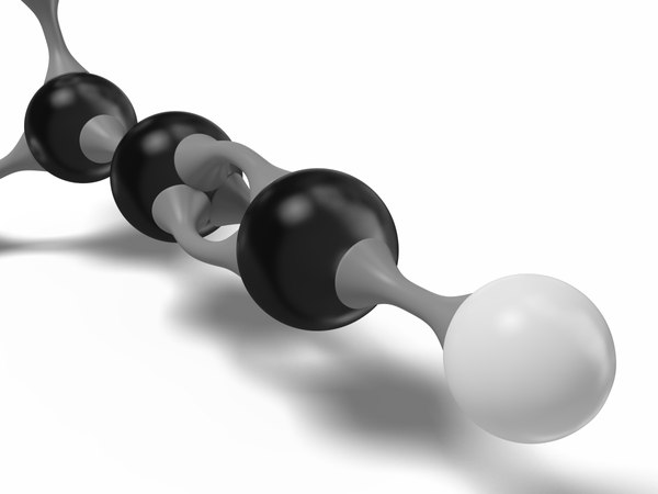 modelo 3d Modelo molecular de propino 3D CH3C = CH - TurboSquid 1539714