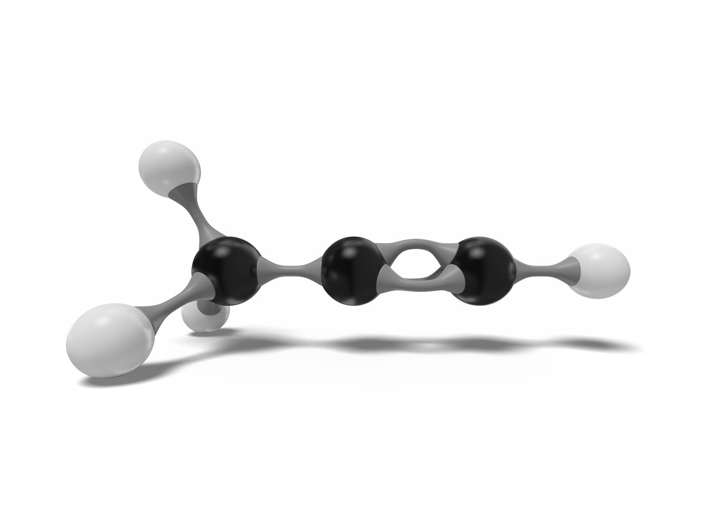 Propyne Molecule Ch3c=ch Modeled 3D Model - TurboSquid 1539714