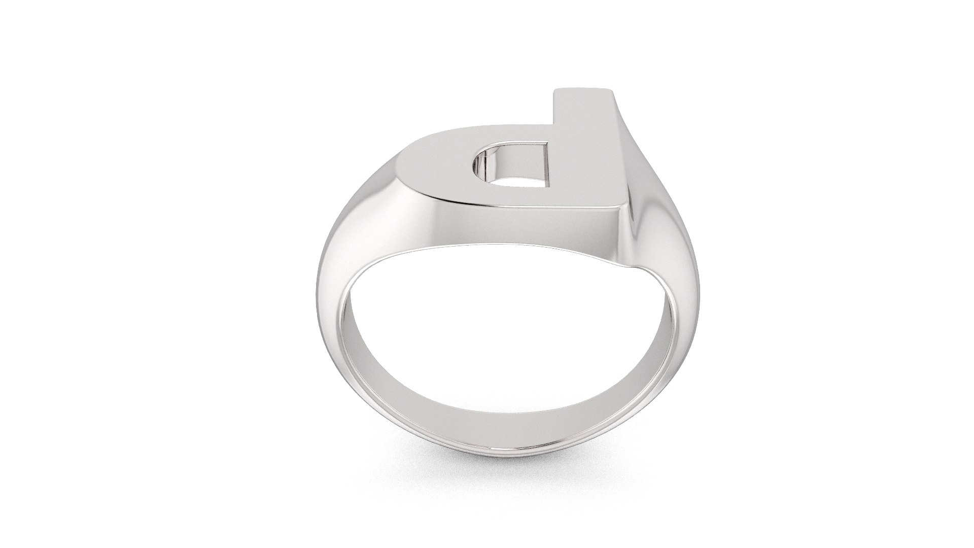 Alphabet Signet Ring P 3D Model - TurboSquid 2084091