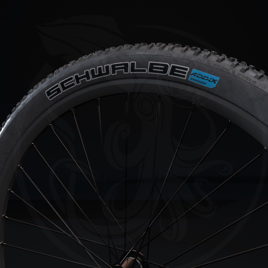 3D Schwalbe Tire Rocket Ron 29x2.25 57-622 Addix Speedgrip Model ...