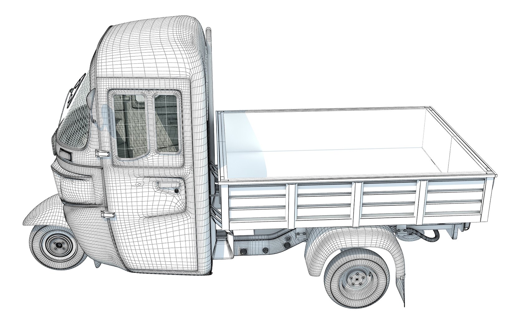 3D Auto Rickshaw Mini Truck - TurboSquid 1425033