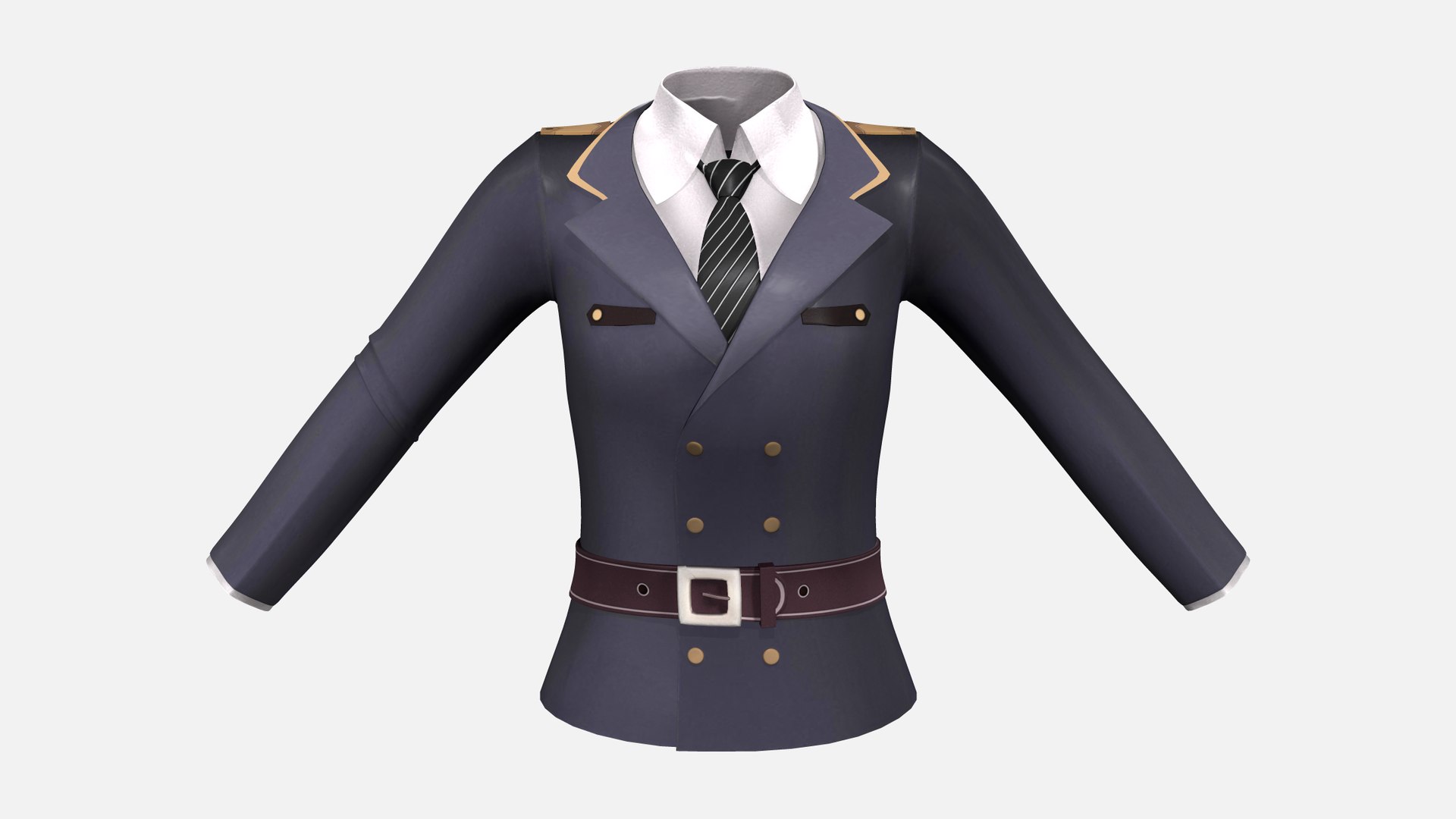 Historical Army Uniform Jacket 3D model - TurboSquid 1858202