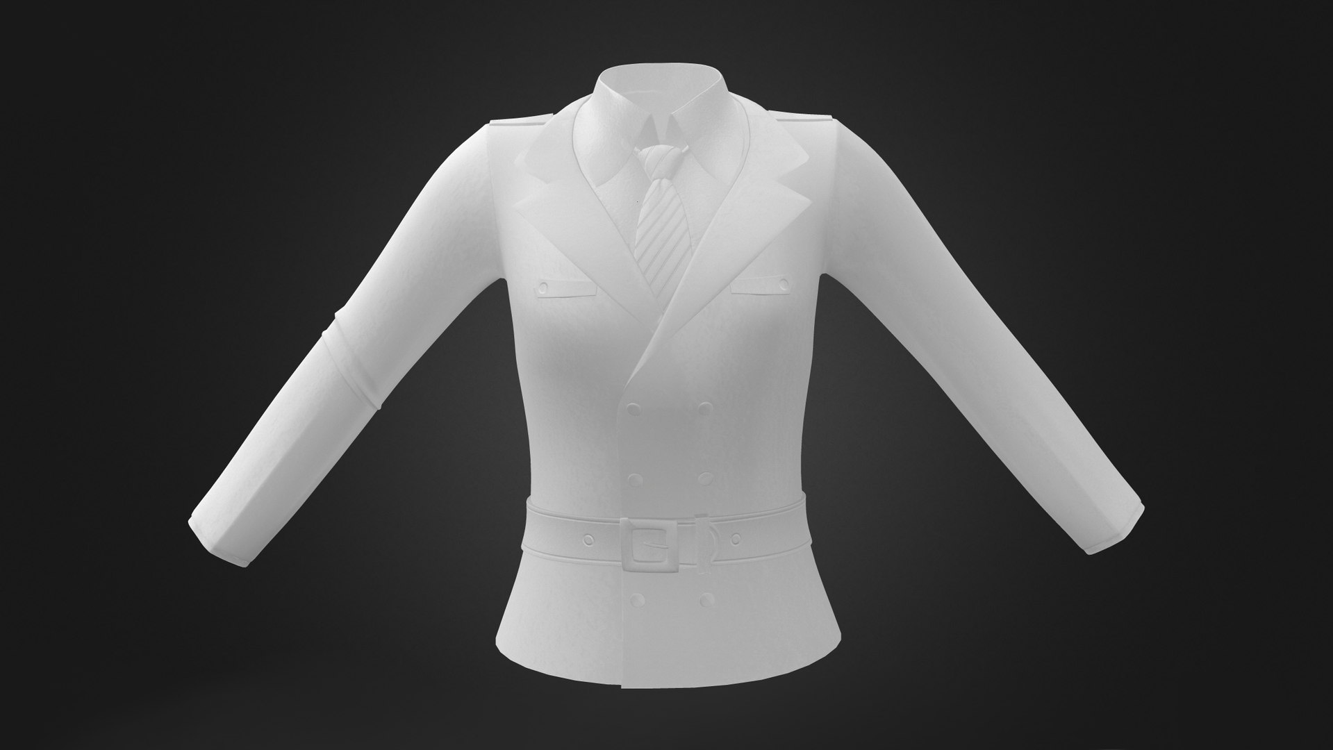 Historical Army Uniform Jacket 3D model - TurboSquid 1858202