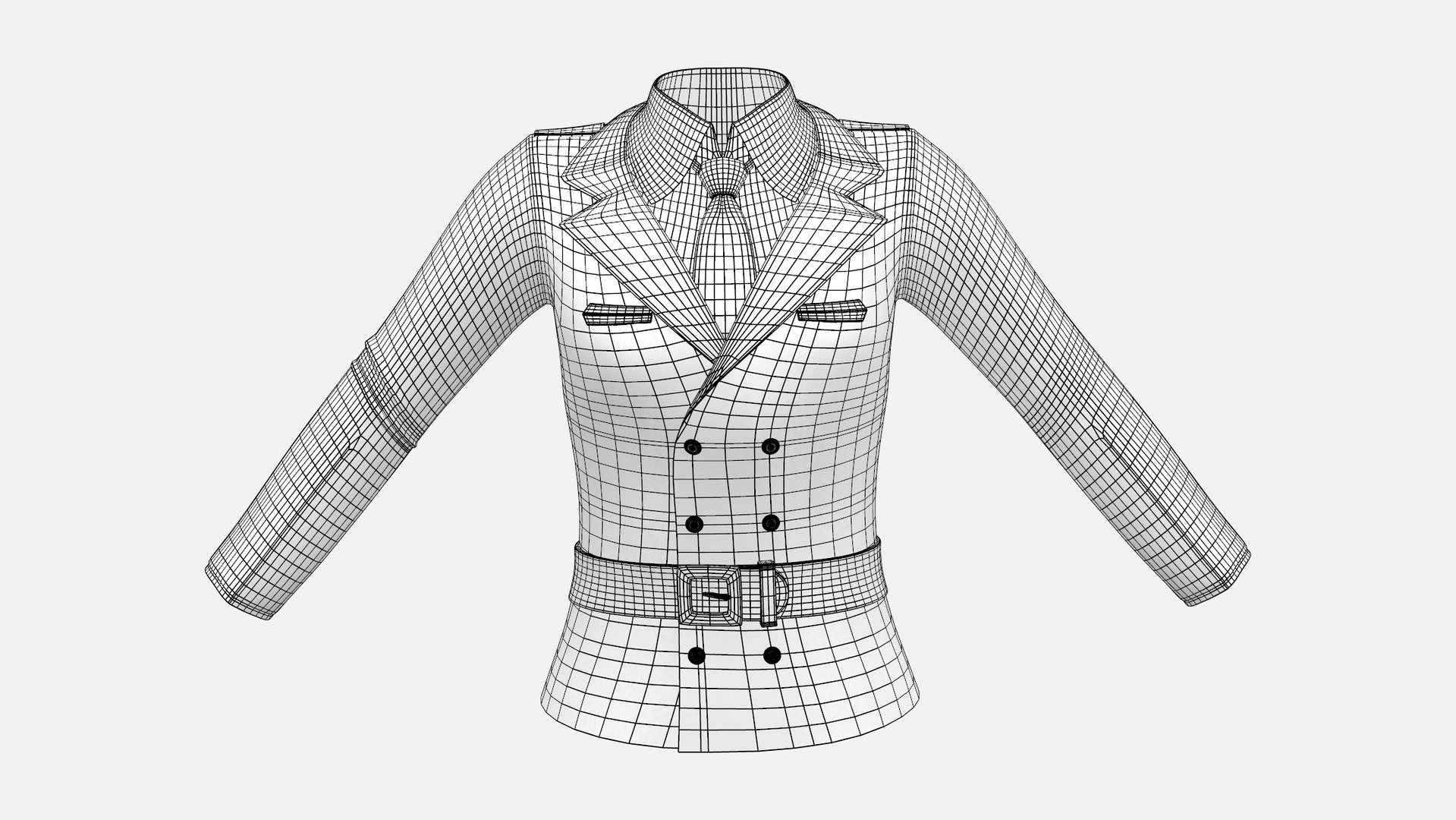 Historical Army Uniform Jacket 3D model - TurboSquid 1858202