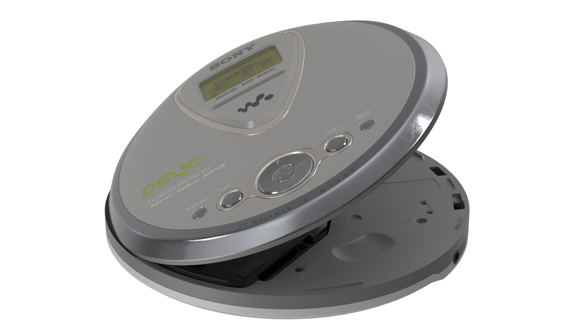 Sony Portable Disc Player Open 3D Model - TurboSquid 2325304