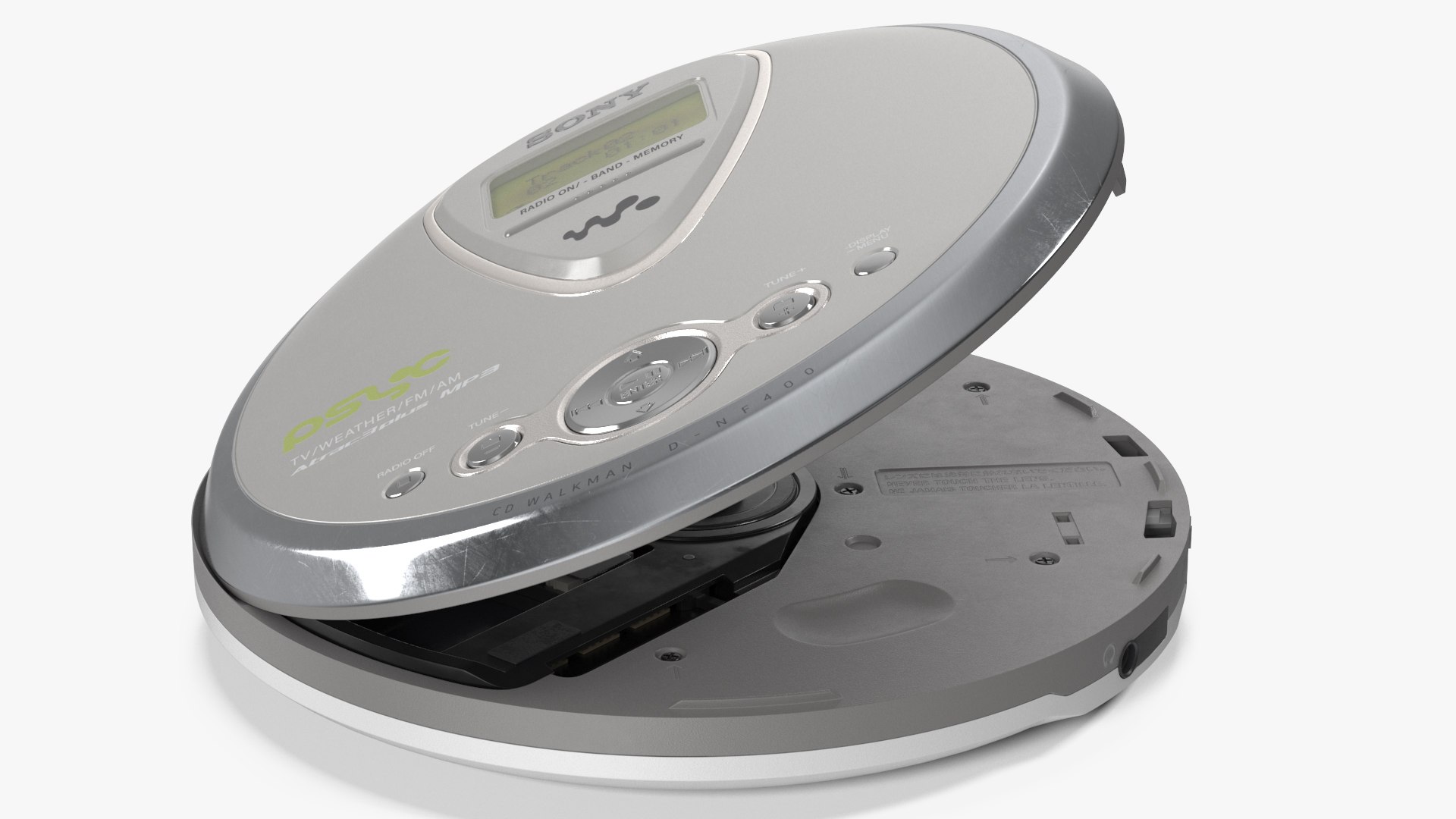 Sony Portable Disc Player Open 3D Model - TurboSquid 2325304