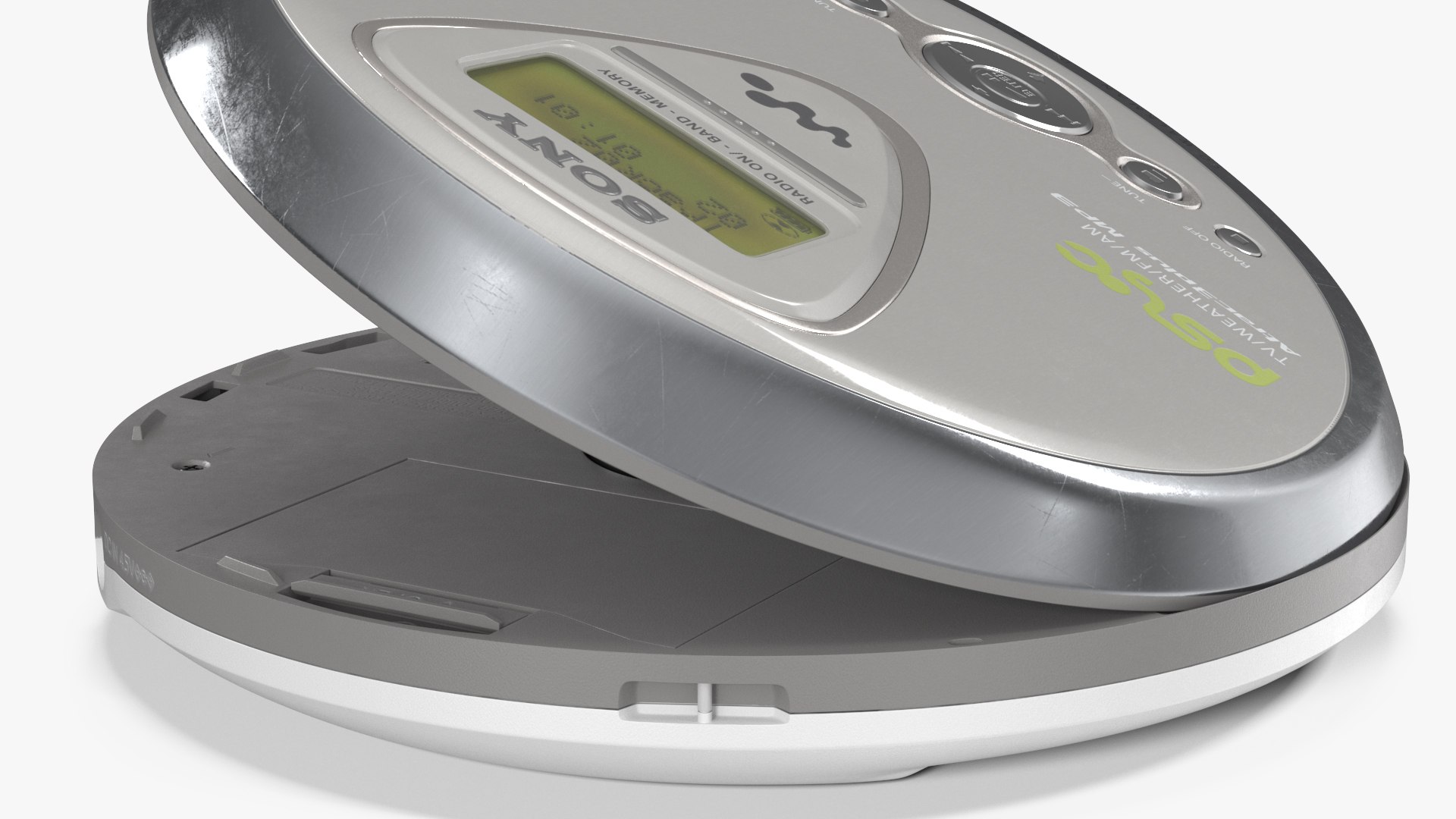 Sony Portable Disc Player Open 3D Model - TurboSquid 2325304
