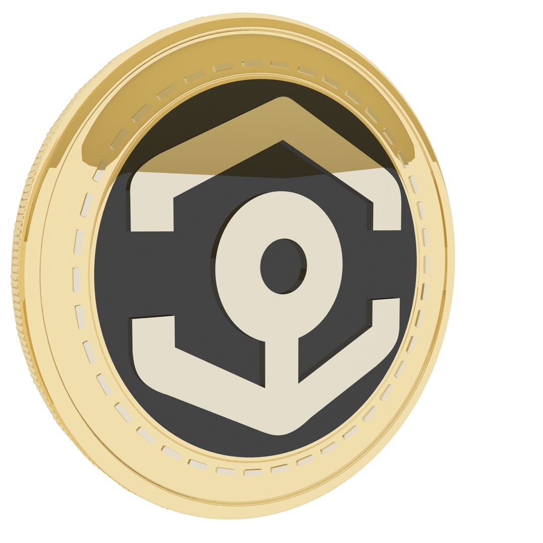 Ankr Cryptocurrency Gold Coin 3D - TurboSquid 1782162