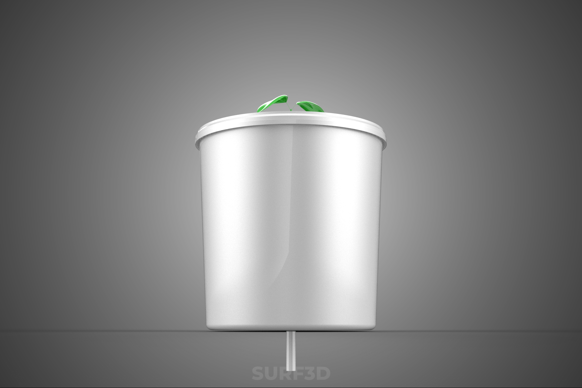 3D модель Система установки гидропонного горшка с сеткой DUTCH BUCKET ...