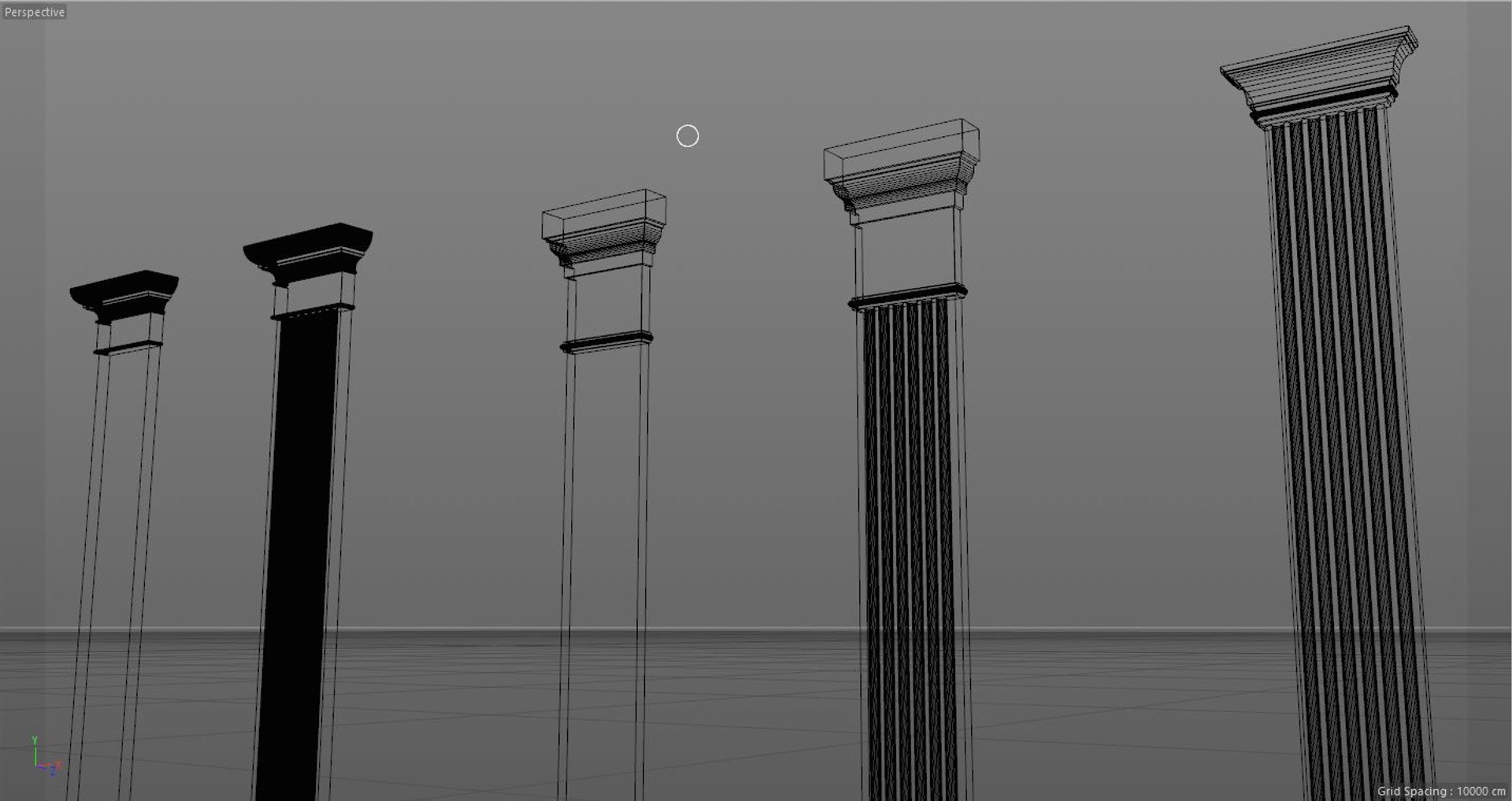 Column Architecture Model - TurboSquid 1474696