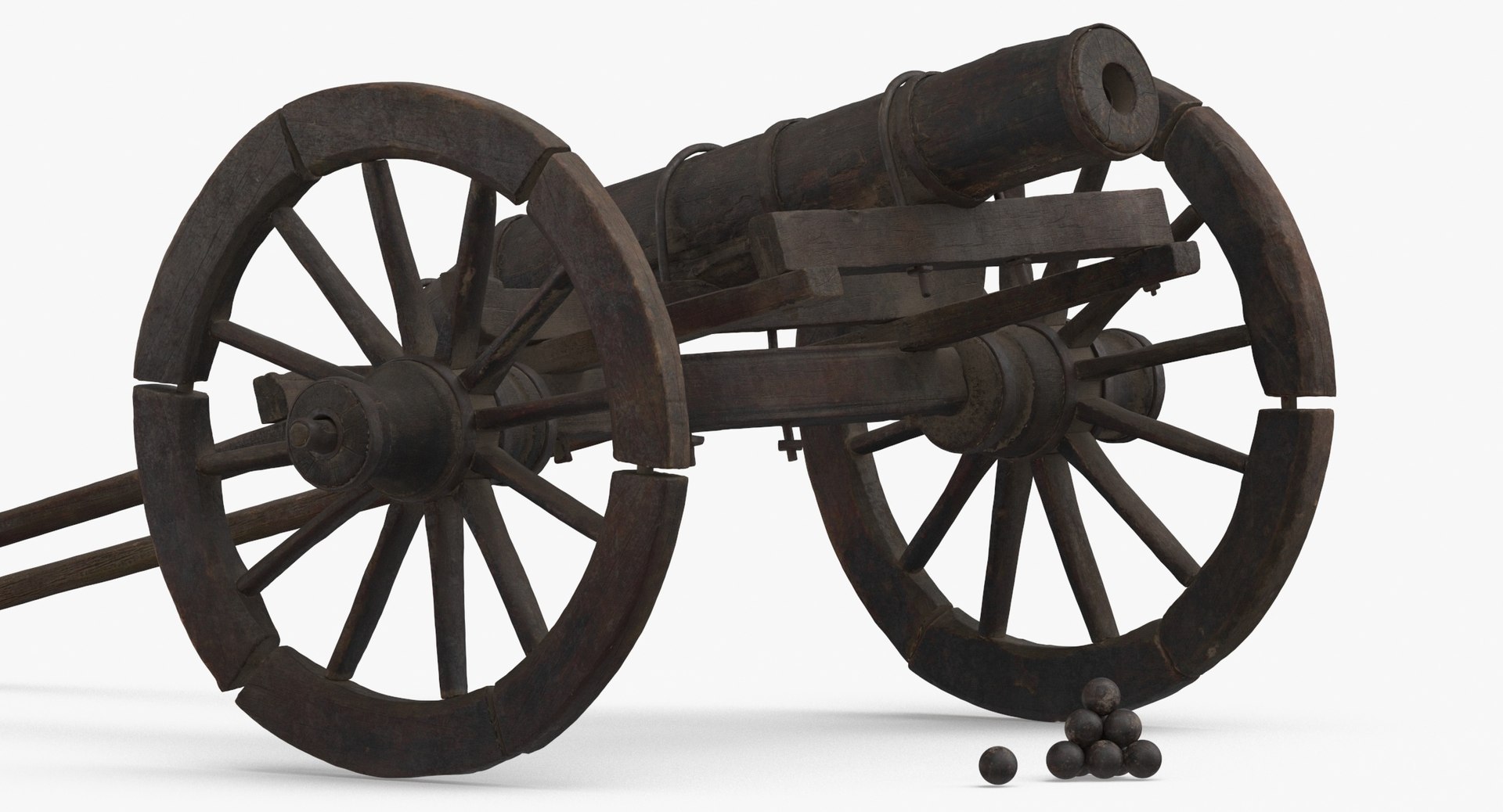 Cherry Wood Cannon 3D Model - TurboSquid 2203640