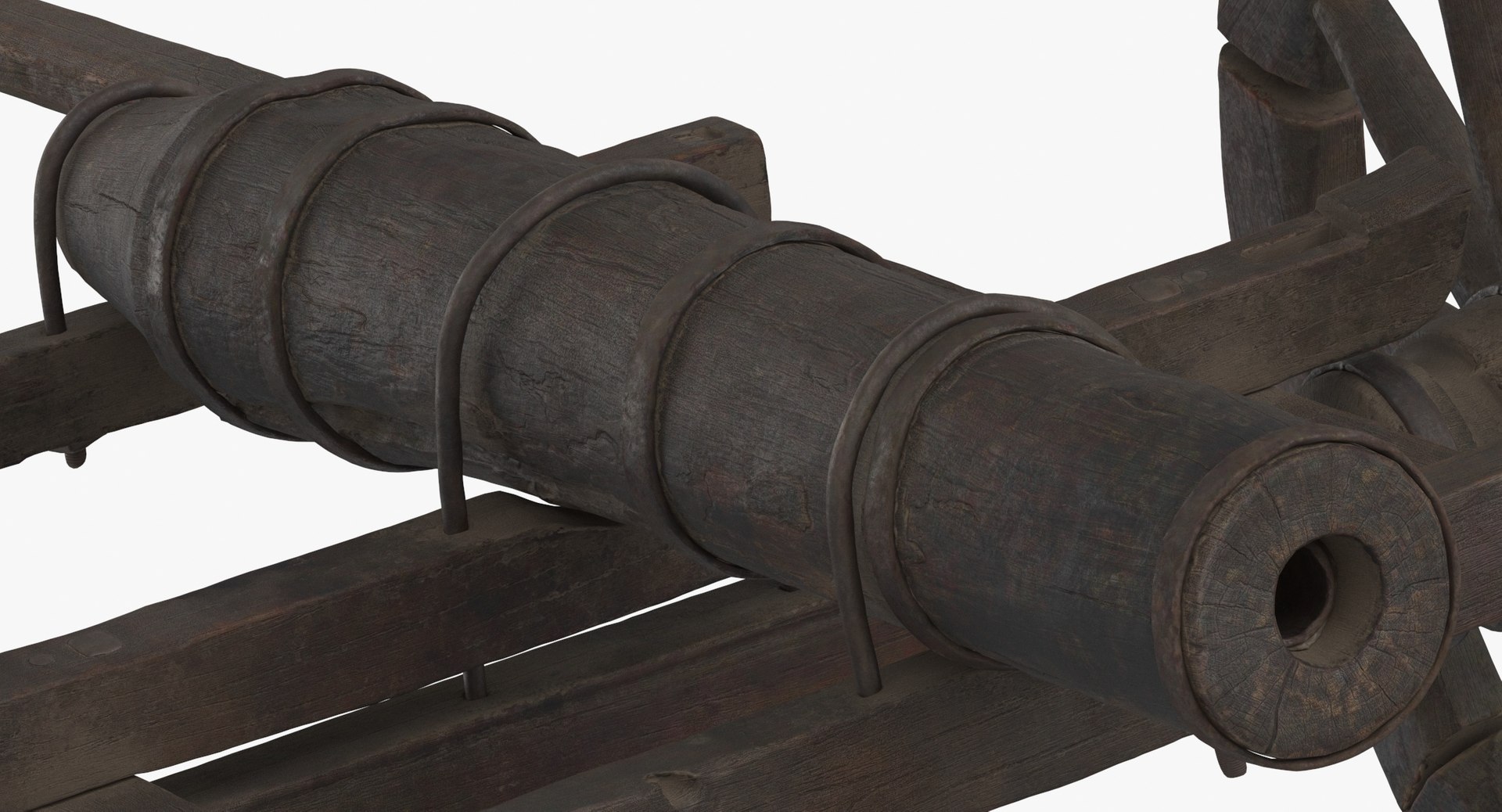Cherry Wood Cannon 3D Model - TurboSquid 2203640