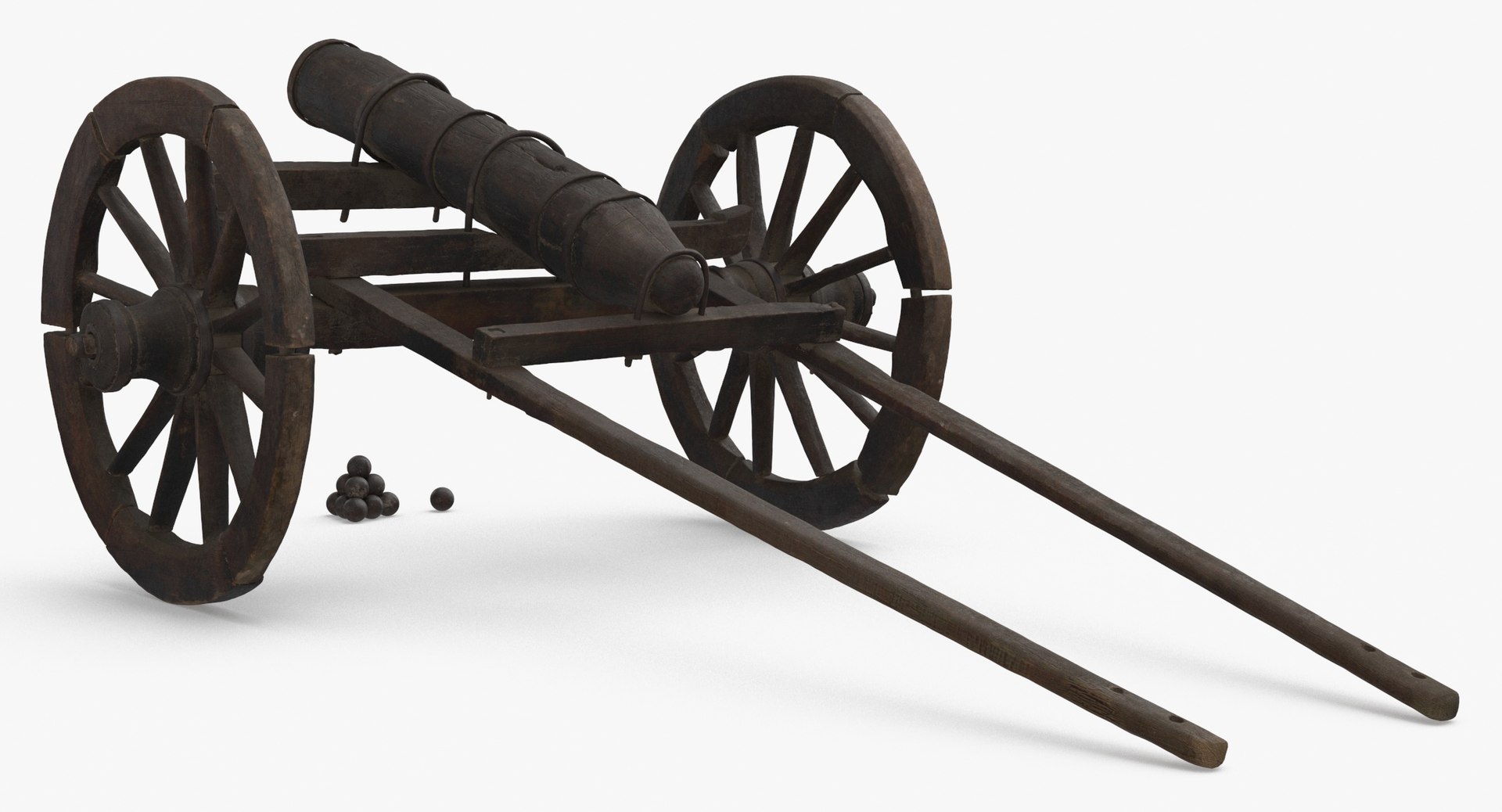 Cherry Wood Cannon 3D Model - TurboSquid 2203640