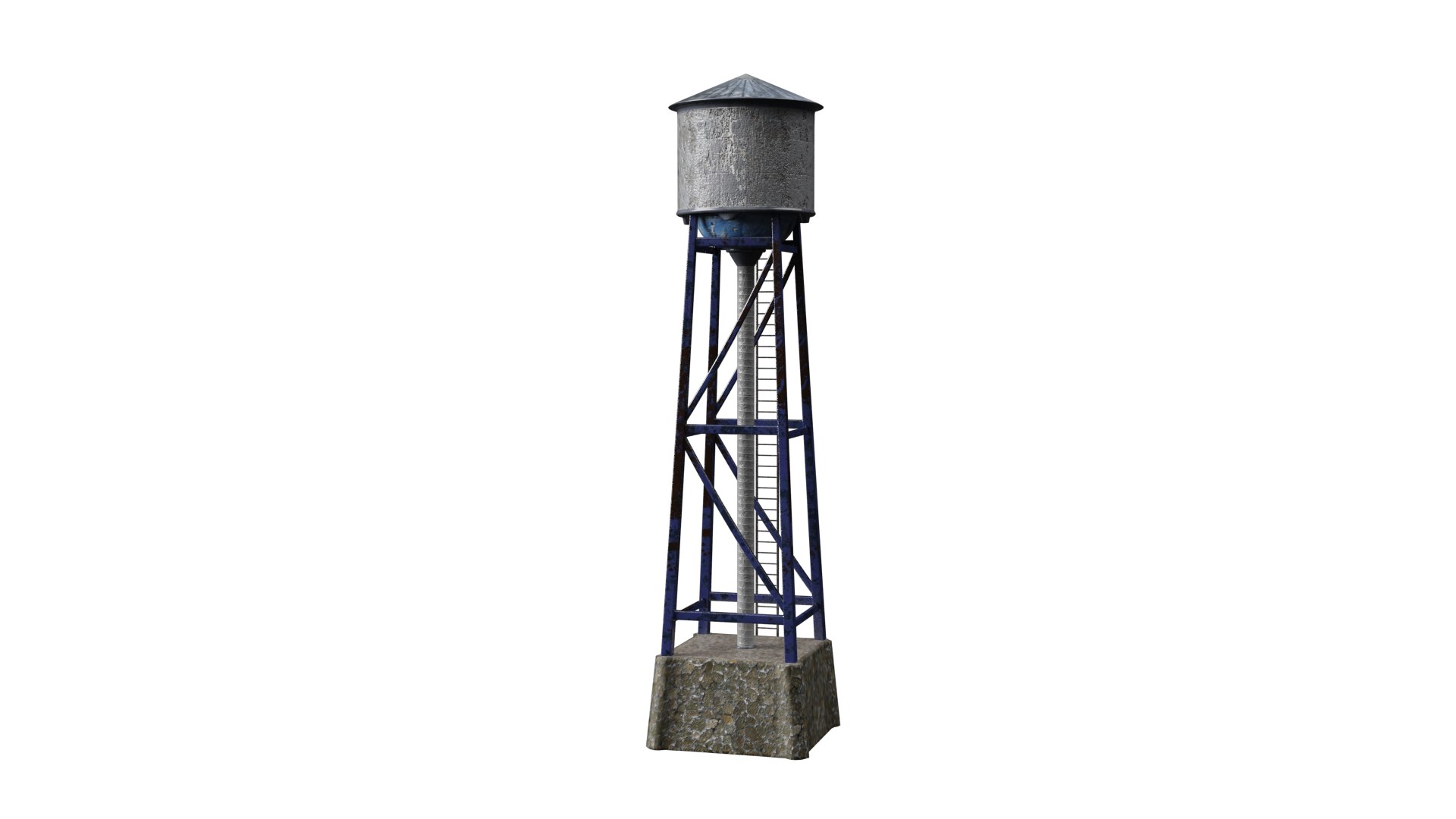 Water Tower 3D Model - TurboSquid 1665676