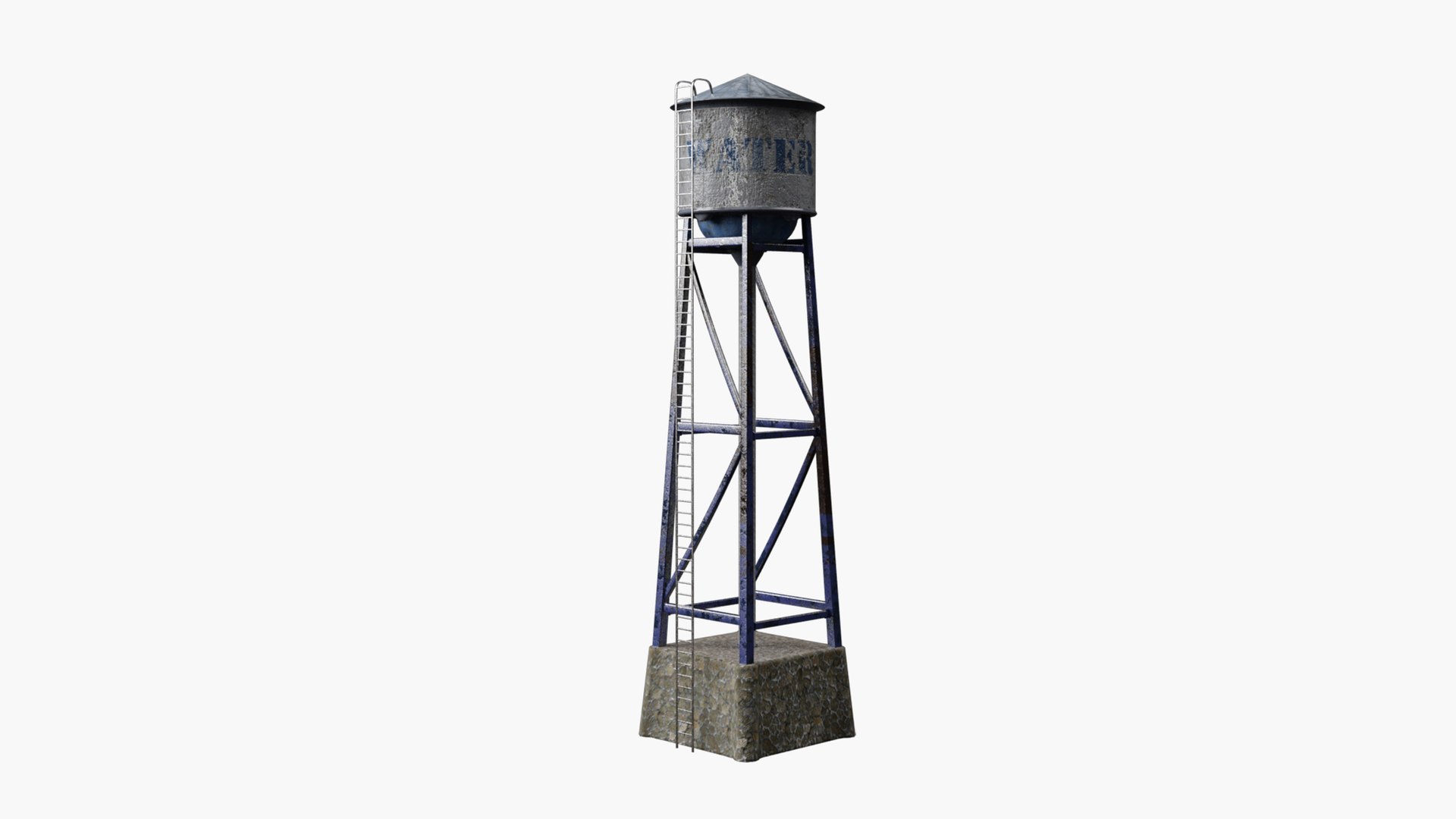 Water Tower 3D Model - TurboSquid 1665676