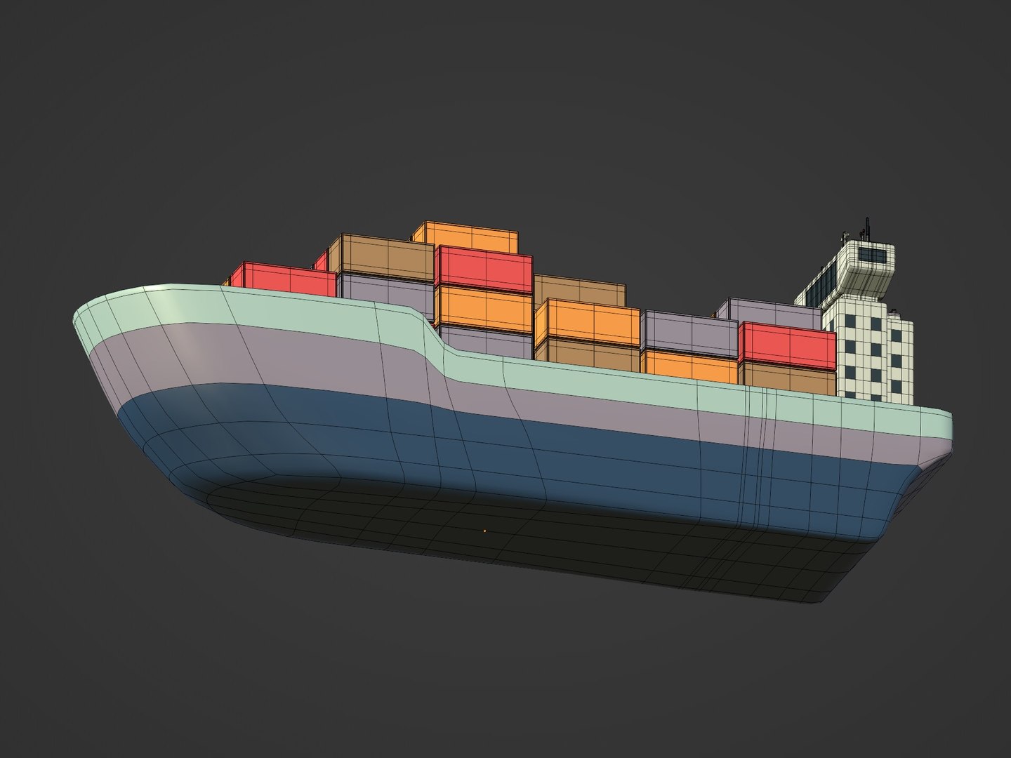 3D Cargo Ship Model - TurboSquid 1850343