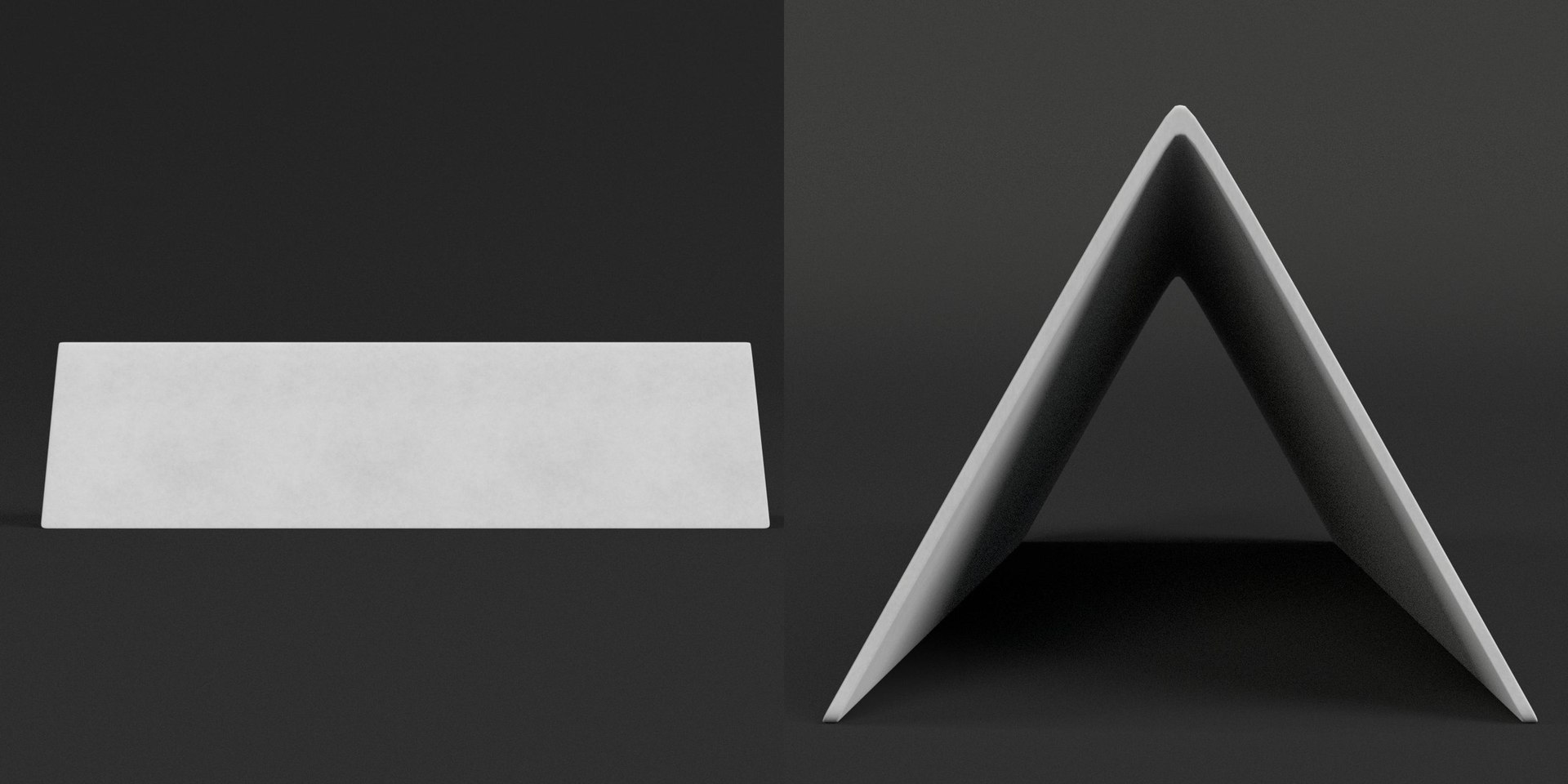 Table Tent Template 5 3D Model - TurboSquid 1431720