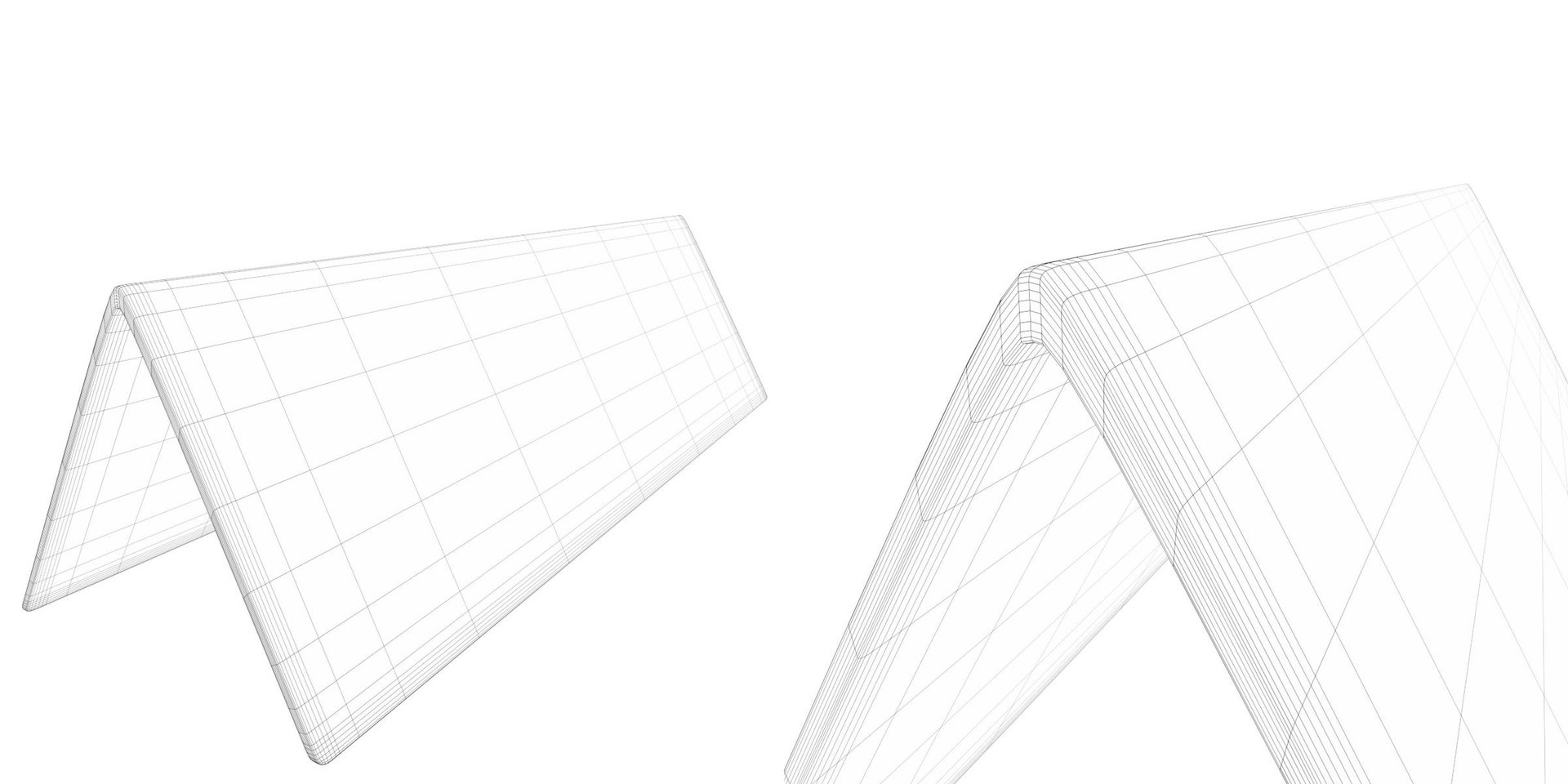 Table Tent Template 5 3D Model - TurboSquid 1431720