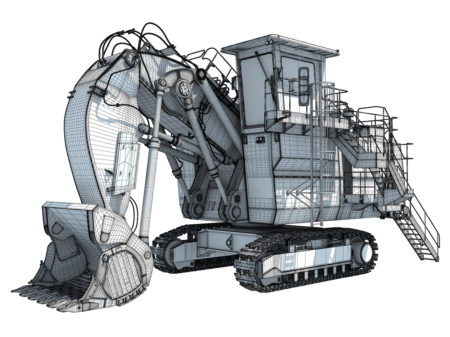 3D model tracked mining excavator - TurboSquid 1232833