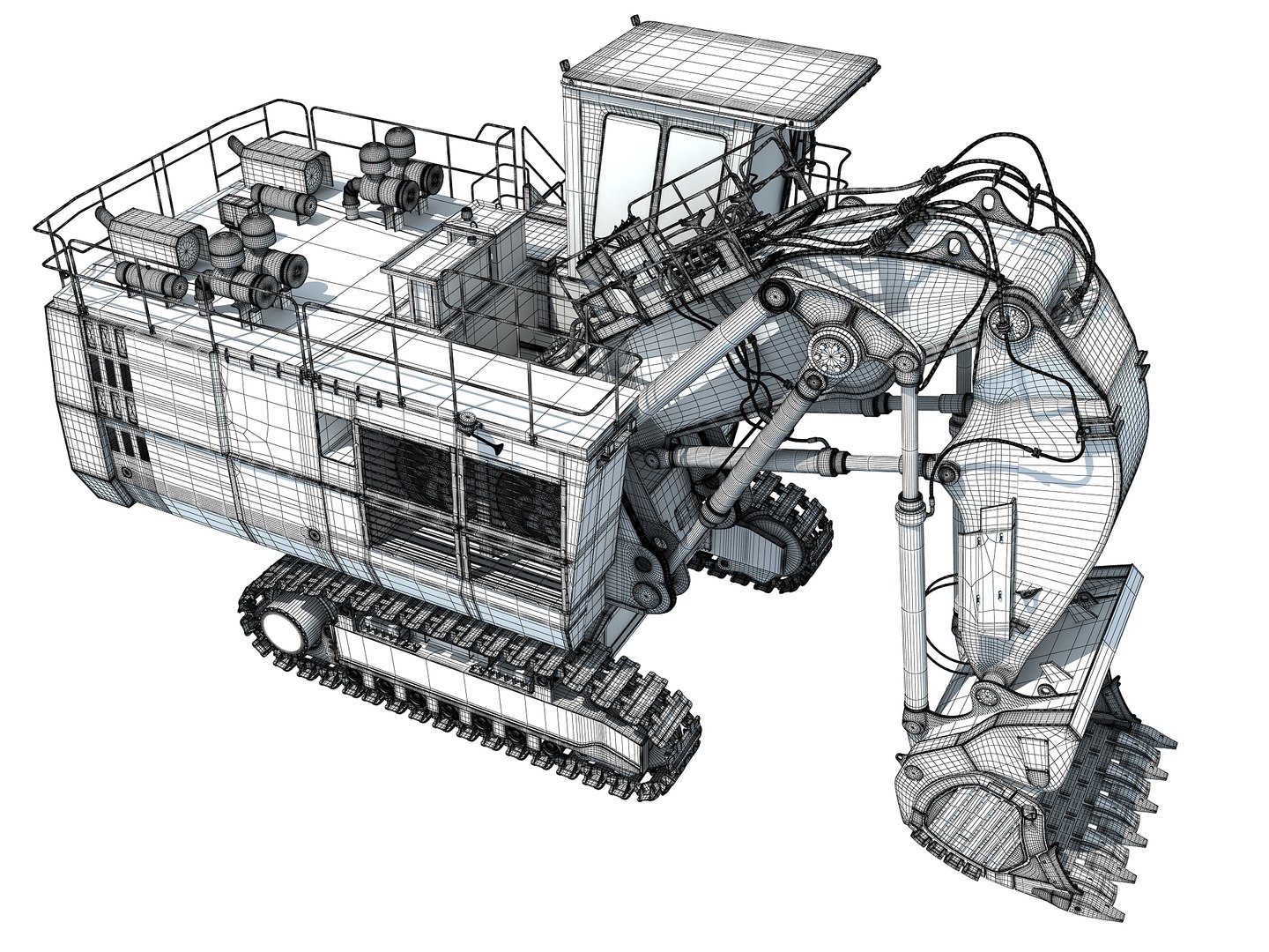 3D model tracked mining excavator - TurboSquid 1232833