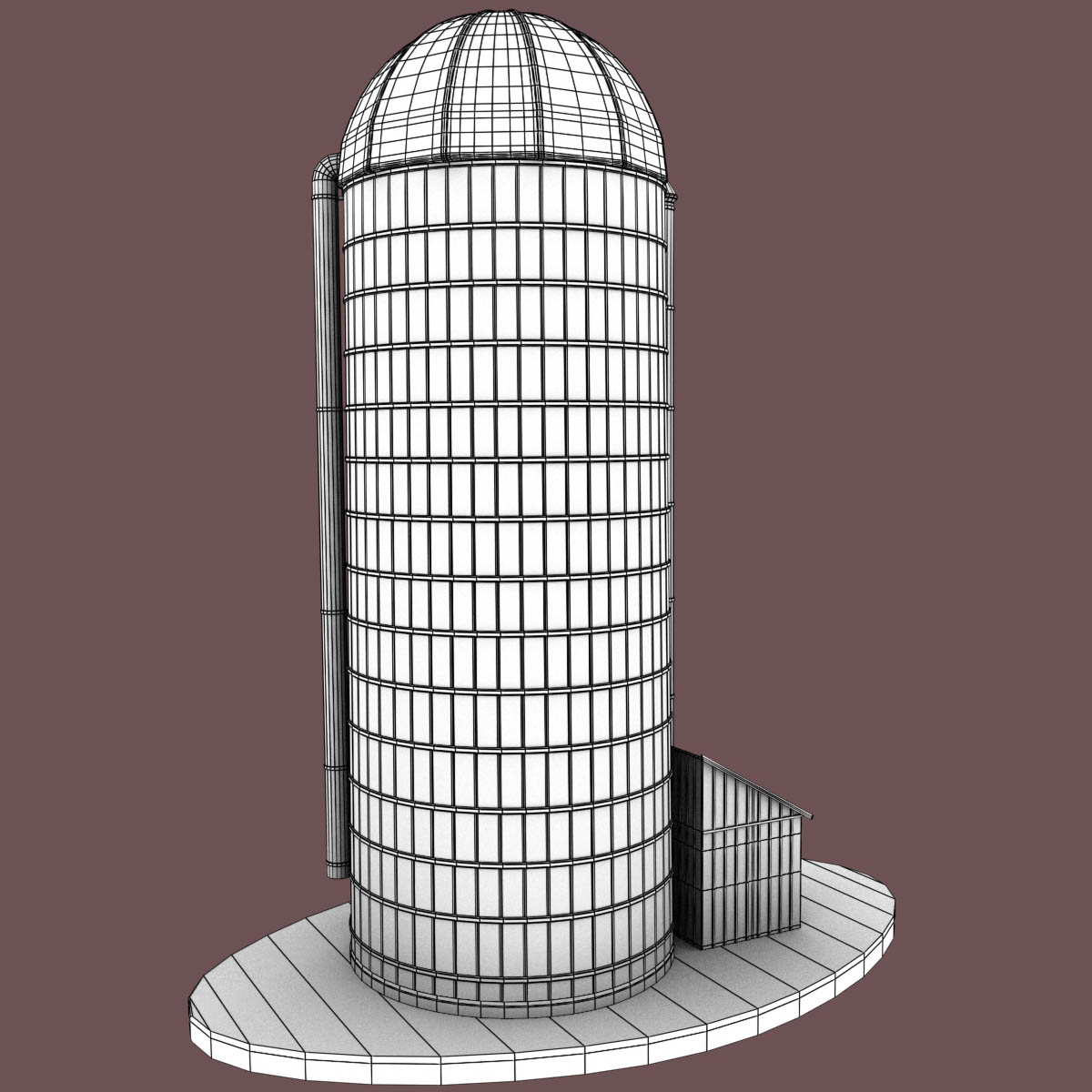 farm silo model