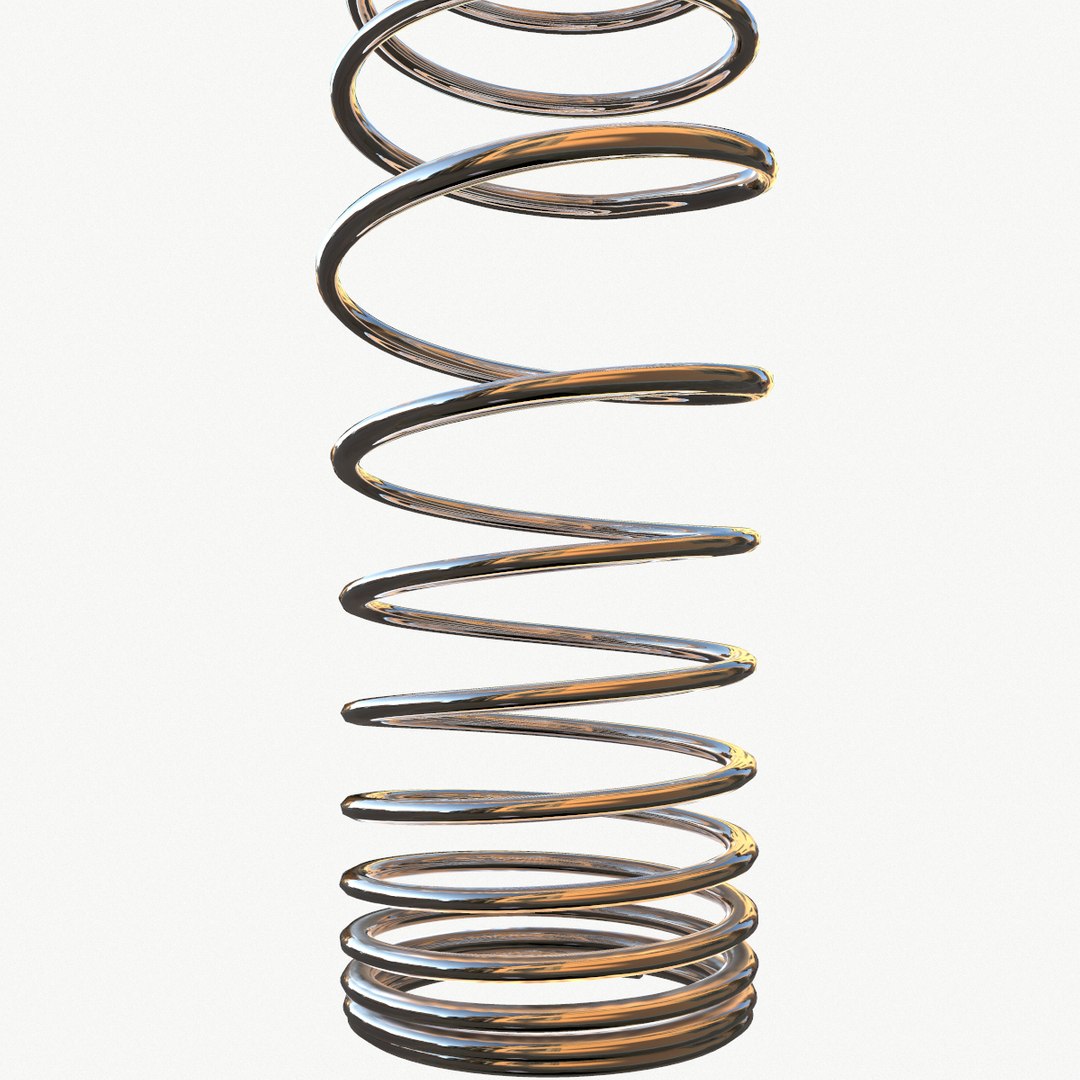 3D Metal Spiral Spring - TurboSquid 1410209