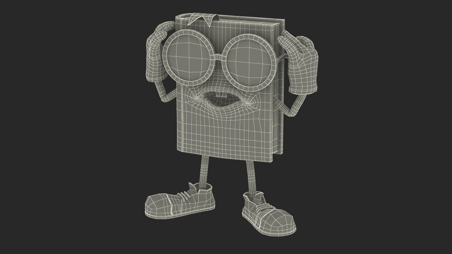 Yellow Book Character Tired Pose 3D - TurboSquid 2128828