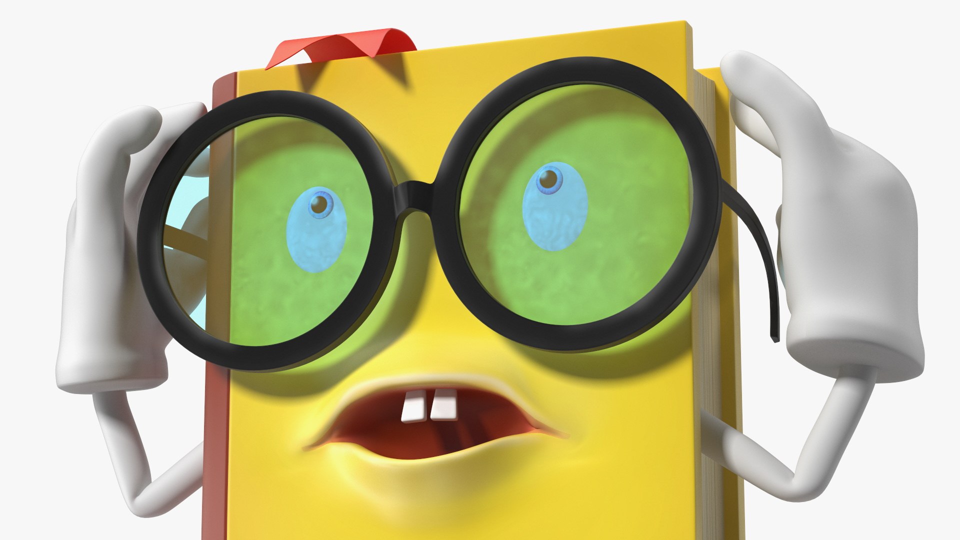Yellow Book Character Tired Pose 3D - TurboSquid 2128828