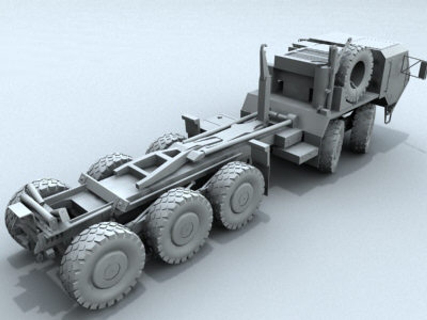 truck hemtt transport military 3d model