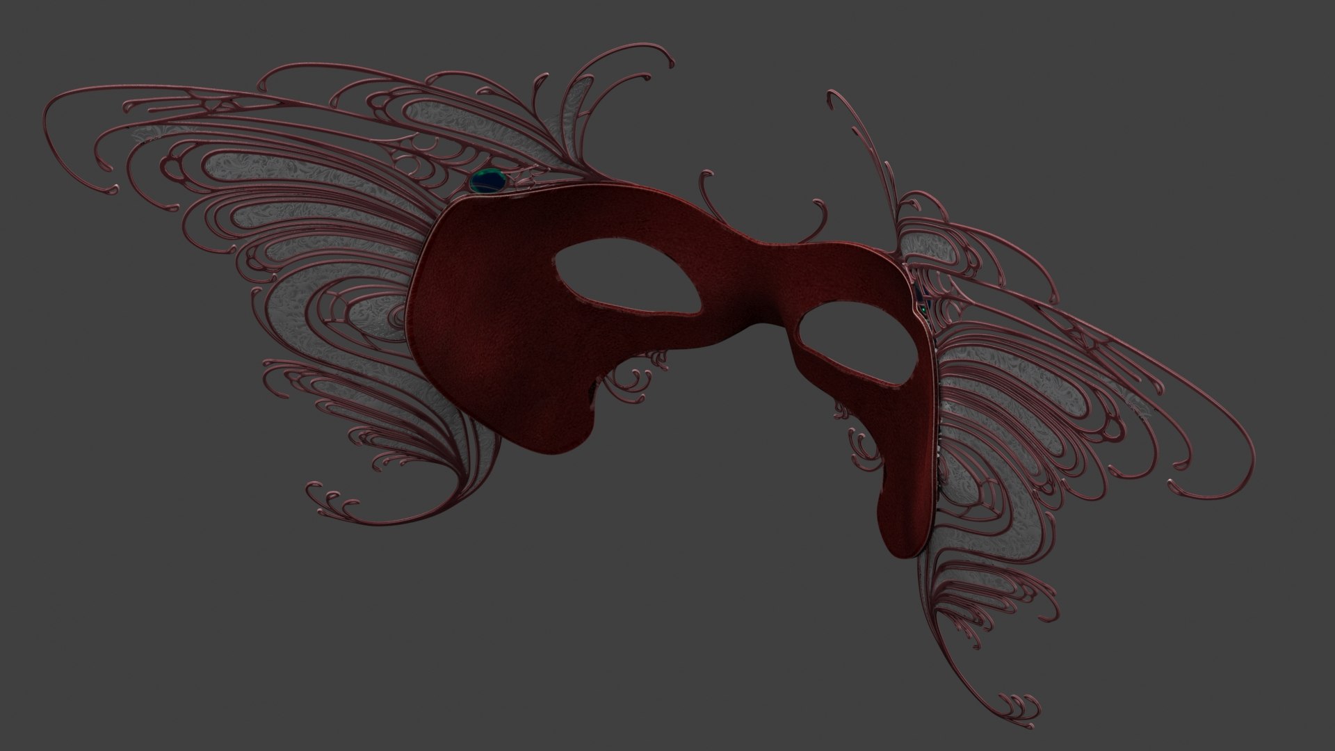 Mask Butterfly 3d Model