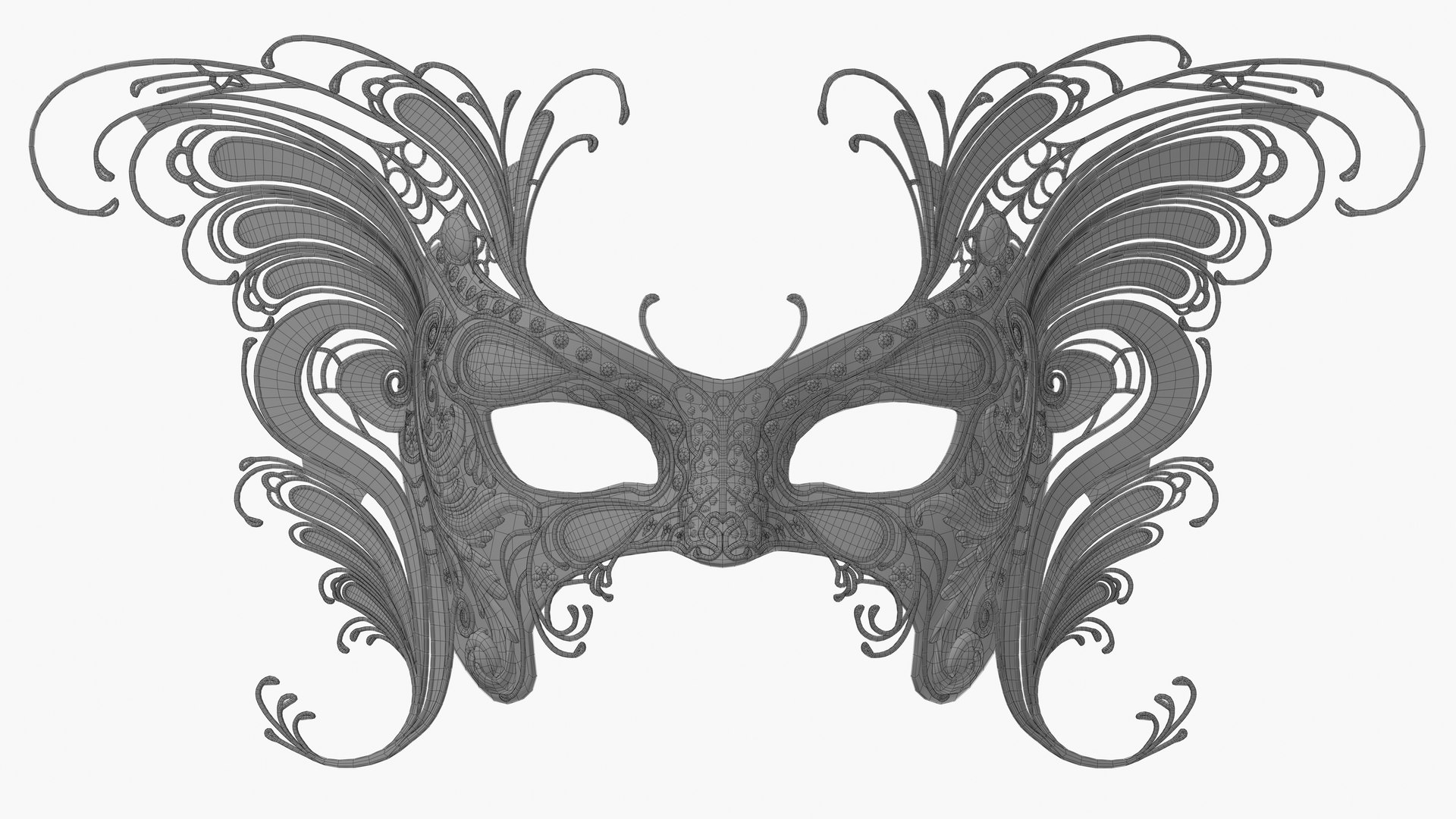 Mask Butterfly 3d Model