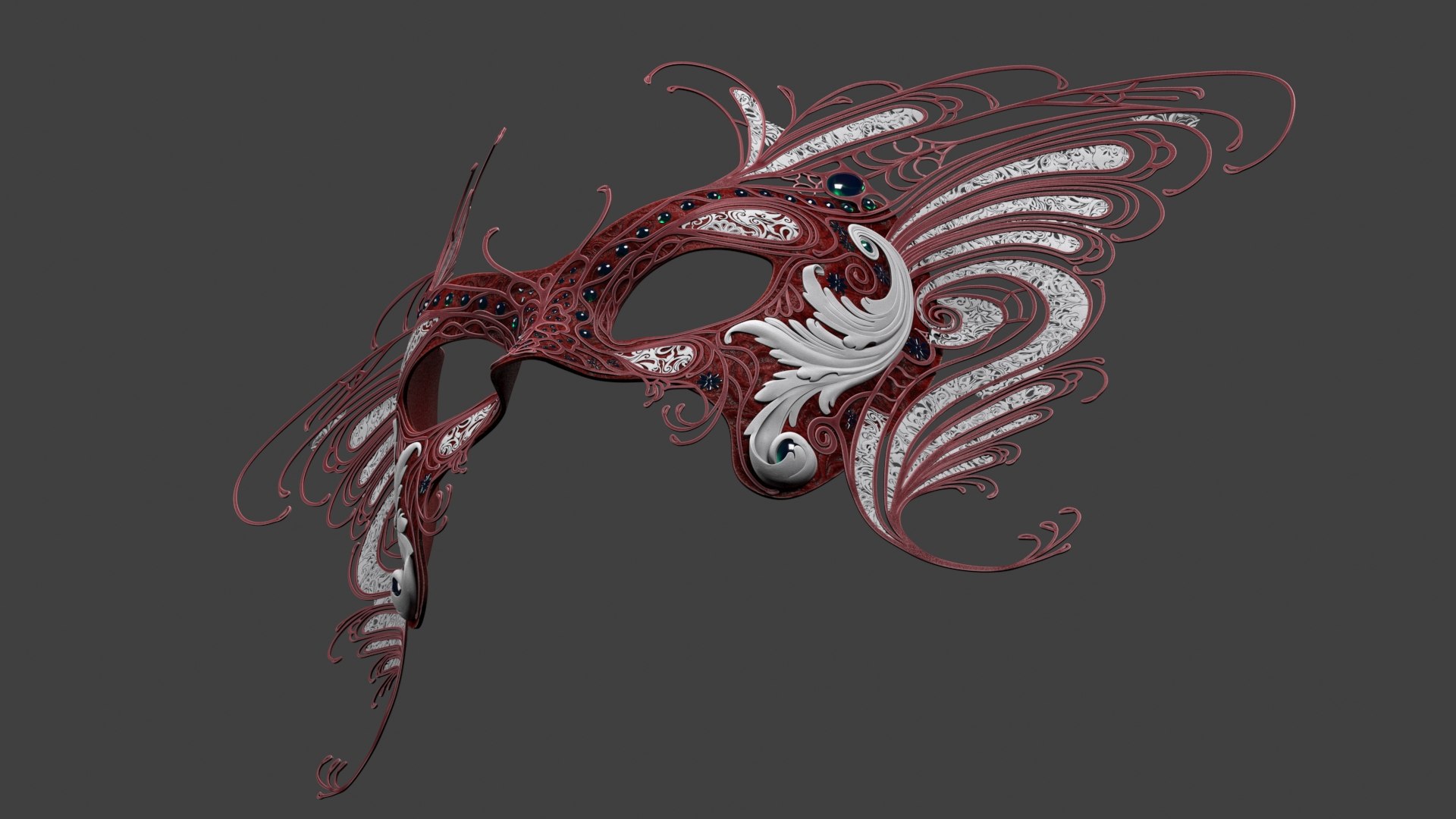 Mask Butterfly 3d Model